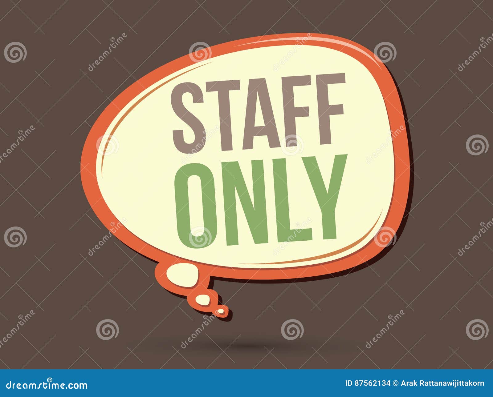 Texte De Personnel Seulement Illustration de Vecteur - Illustration du ...