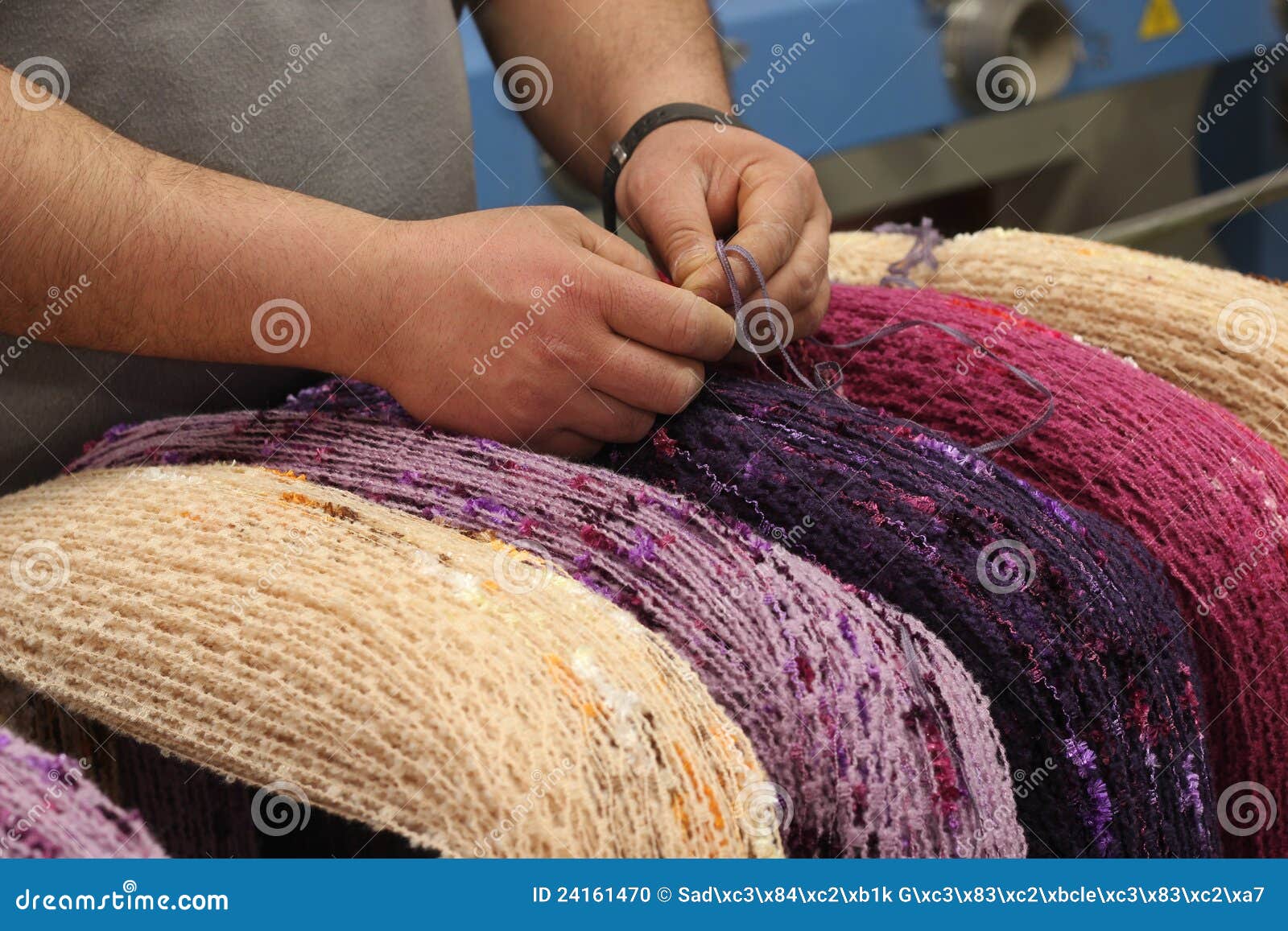 Textiel fabriek stock foto. Image of afdelingen, kleding - 24161470