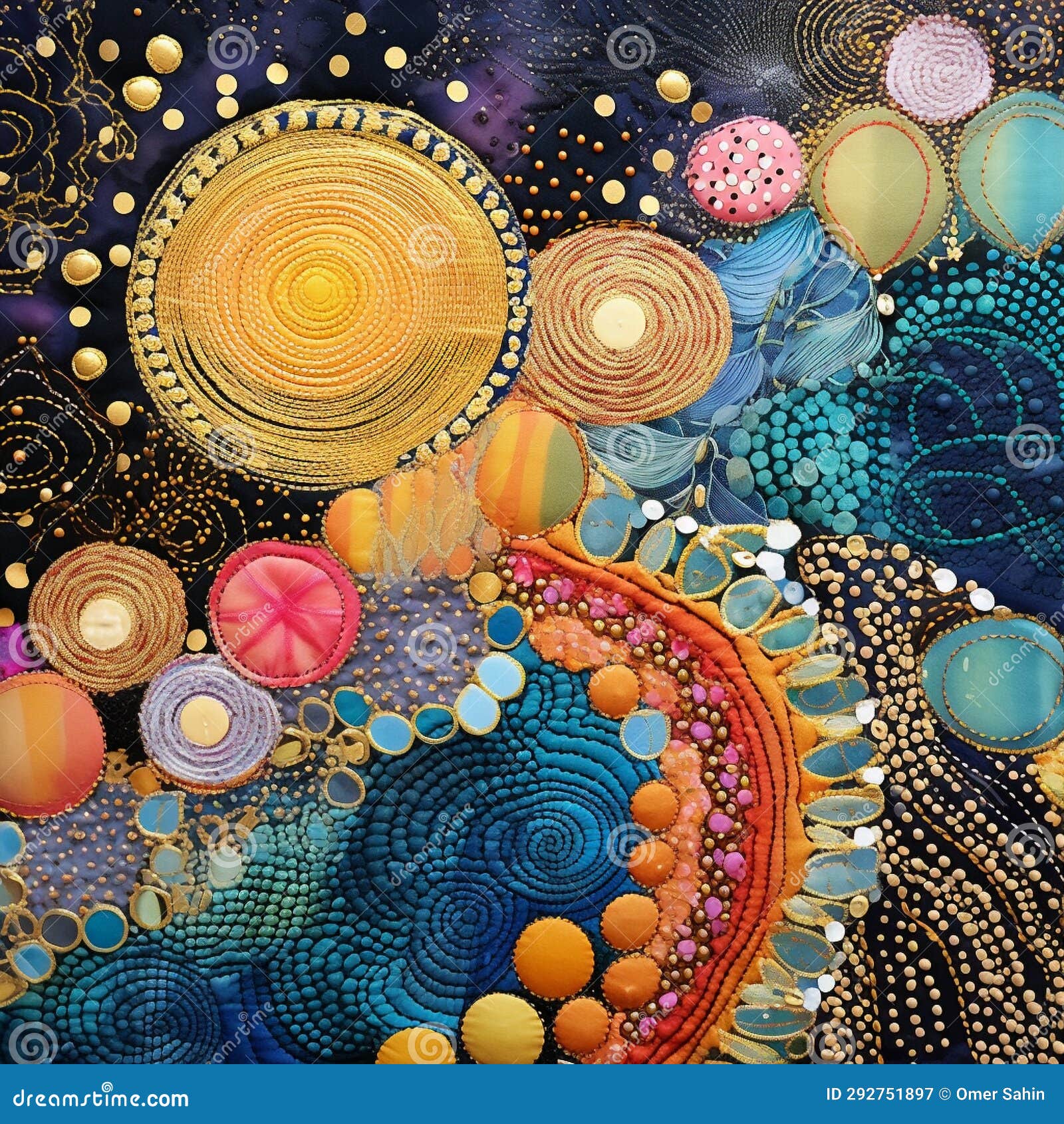 Textile Adventures: Playing with Patterns and Fabrics Stock Image ...