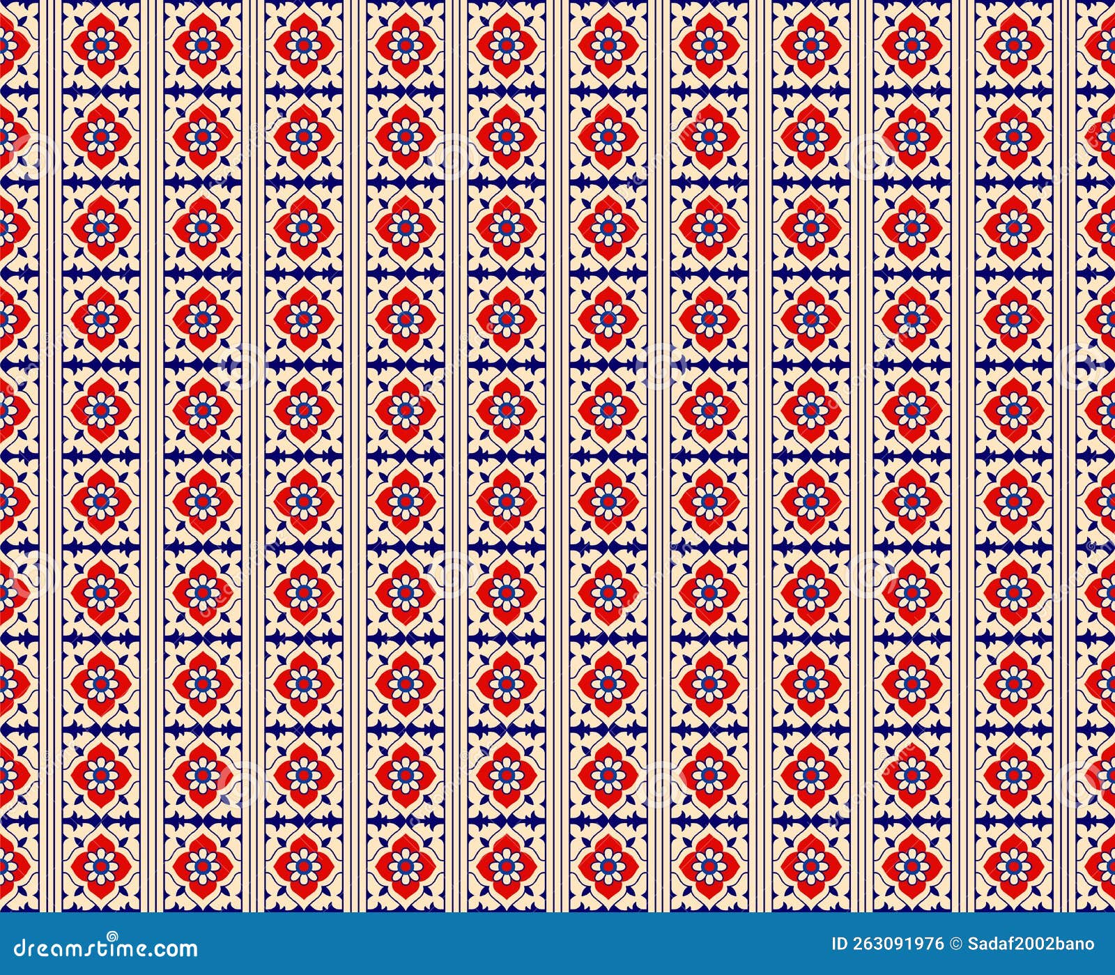 Textile Ajrak Border Black And Mehroon Colors. Stock Illustration ...