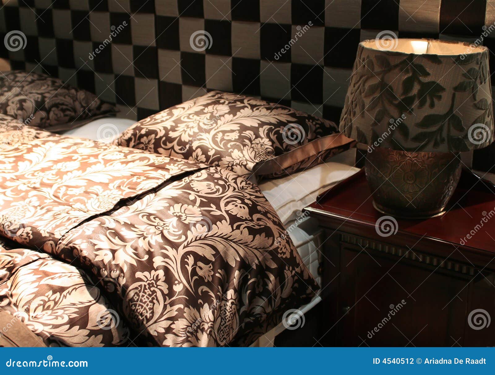 Textile for bed-room stock photo. Image of beautiful, hotel - 4540512