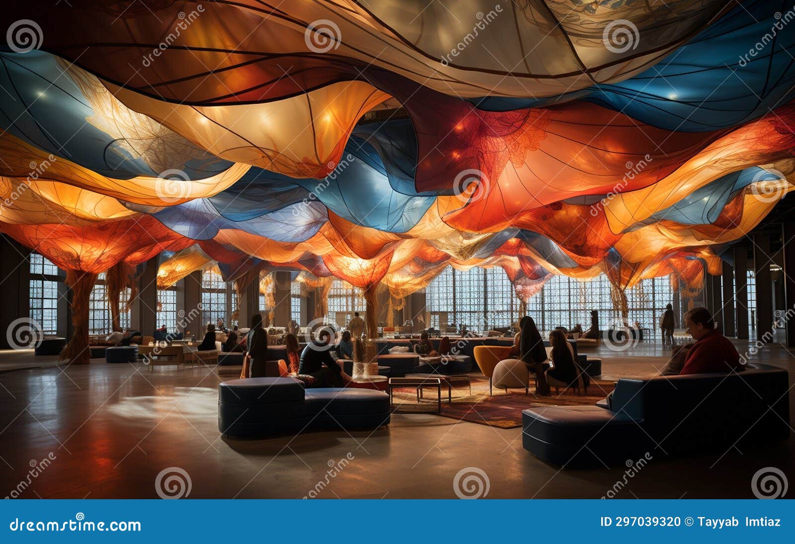 Textile Ceiling on Generative Ai . Stock Illustration - Illustration of ...