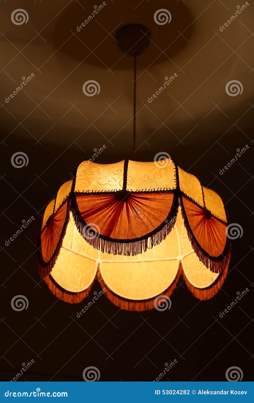 Textile chandelier stock photo. Image of light, glow - 53024282