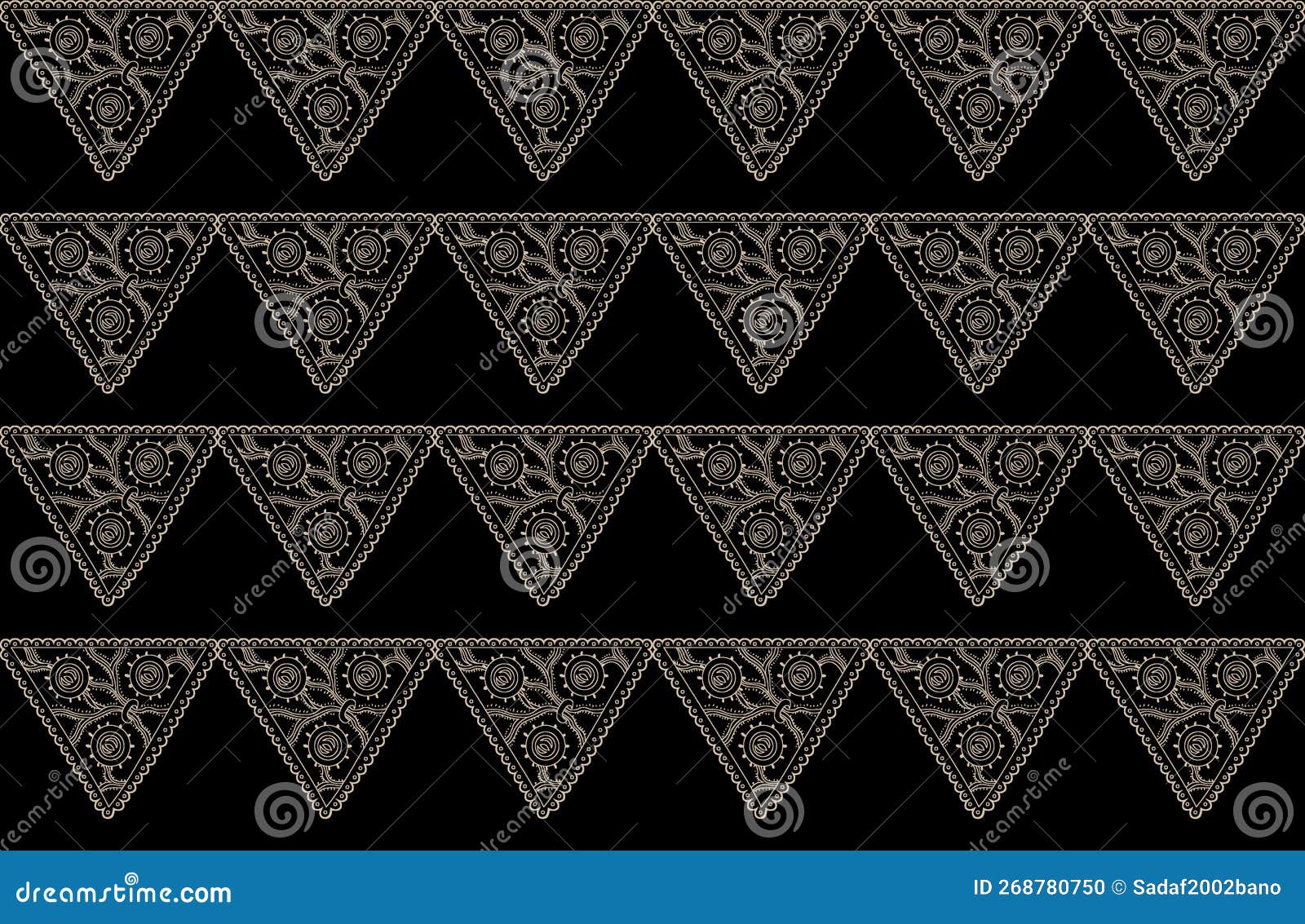 Textile Chunri Pattern Golden and Green Base Stock Illustration ...