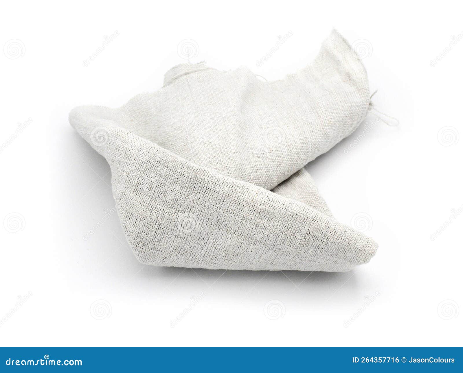Textile Coarse Cloth Grey Still Life Crumpled White Background Tattered ...