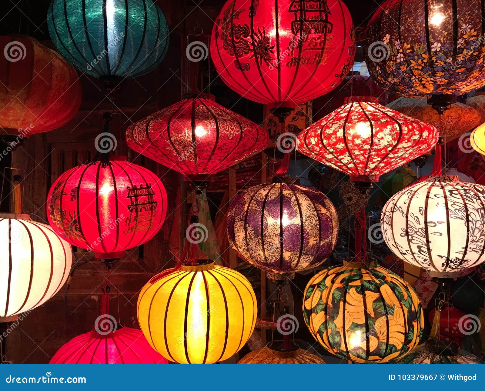 Colorful Lanterns Royalty-Free Stock Image | CartoonDealer.com #45940900