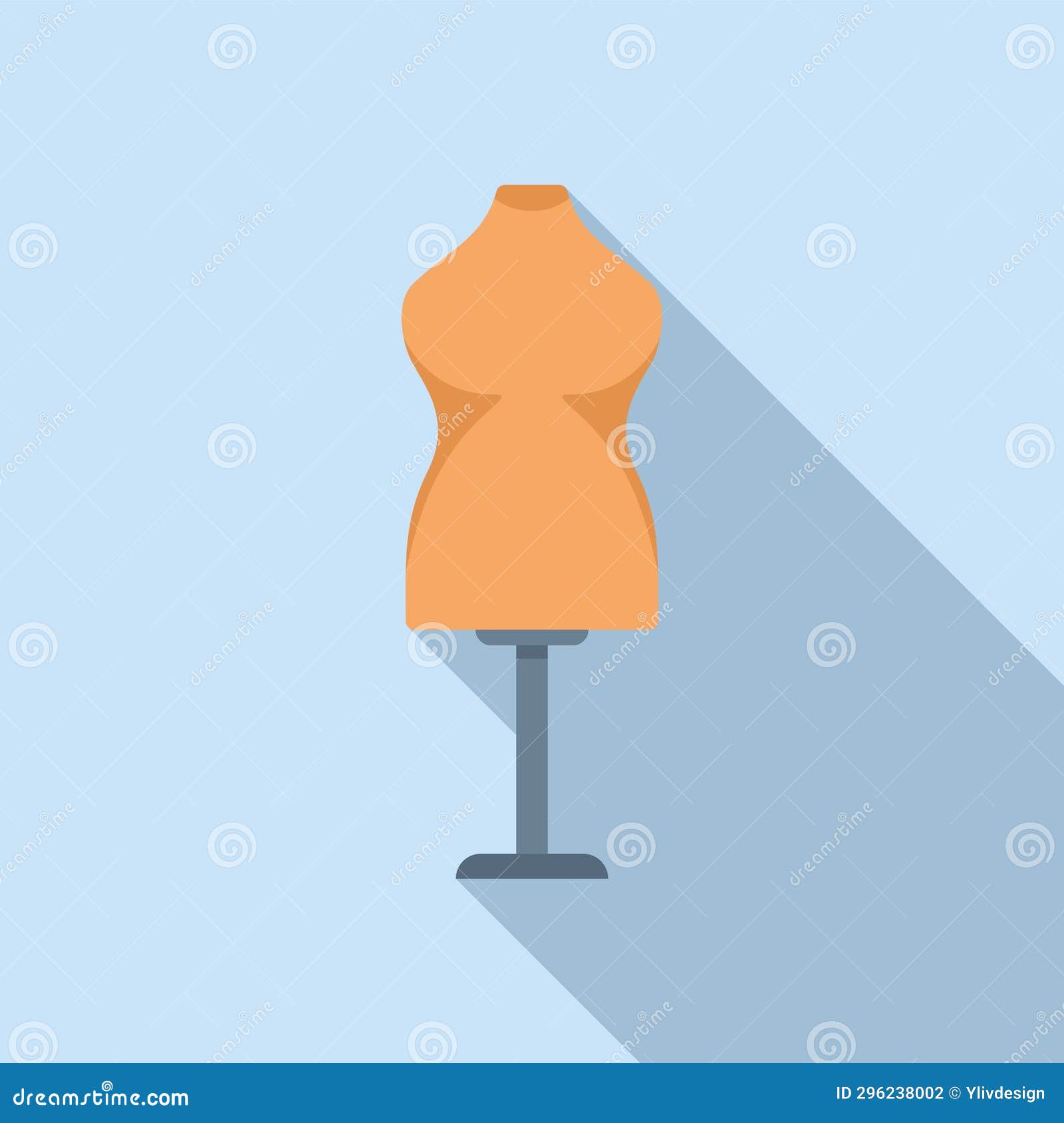 Textile Craft Mannequin Icon Flat Vector. Tailor Clothes Stock ...