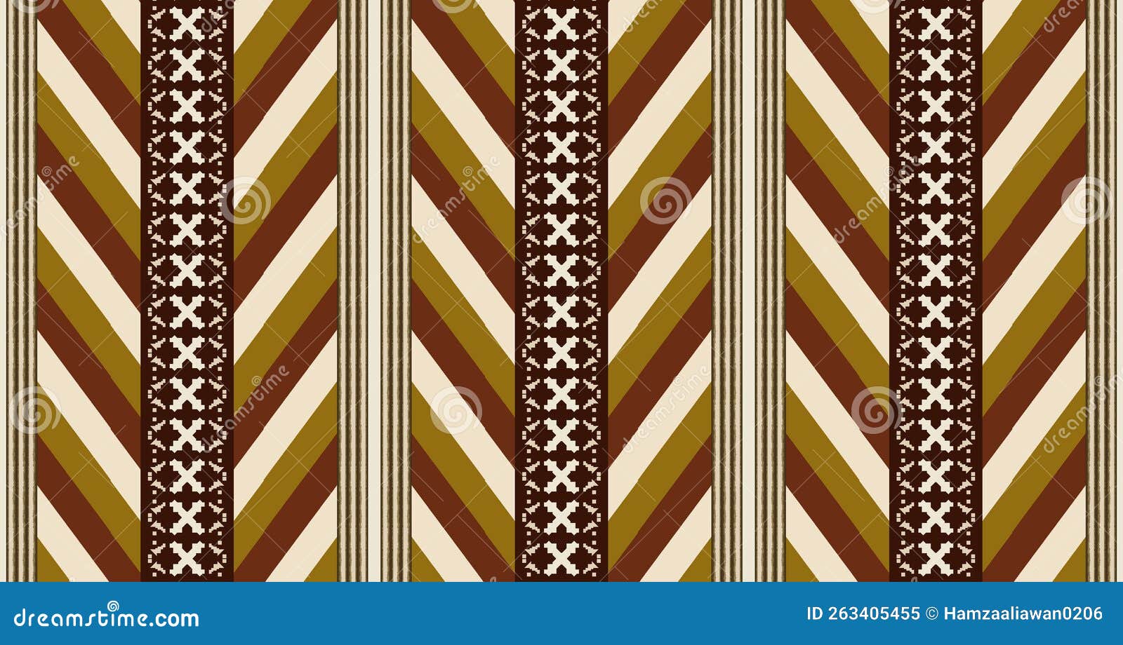Textile Digital Multiple Line Border Pattern Stock Illustration ...