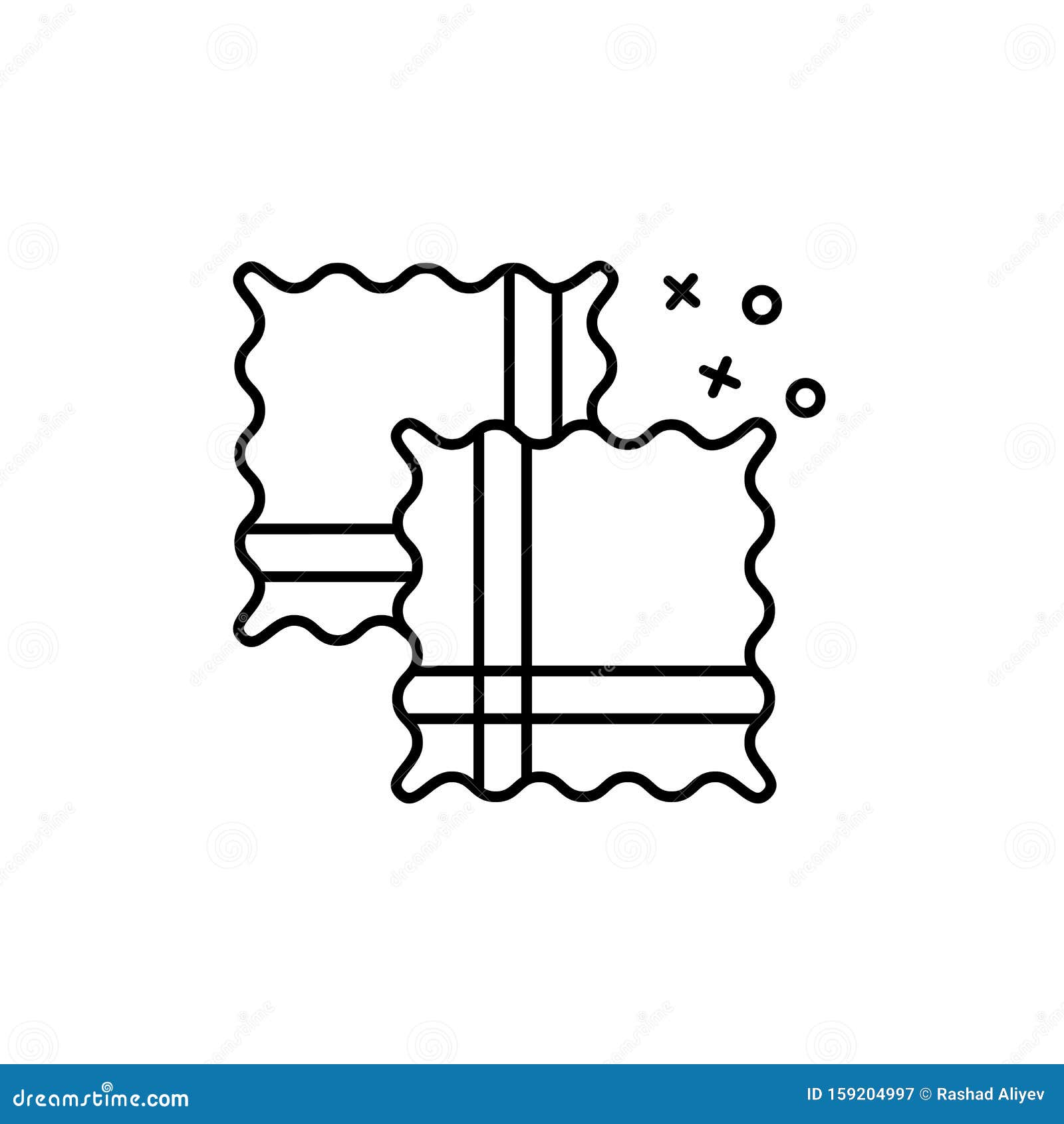 Textile Fabric Cloth Sample Icon. Element of Fabric Features Icon Stock ...