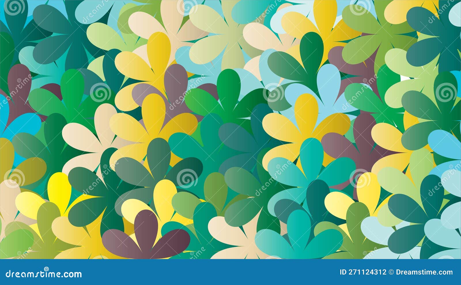 Textile Fabric Design for Print. Multiple Color Flower Design Stock ...