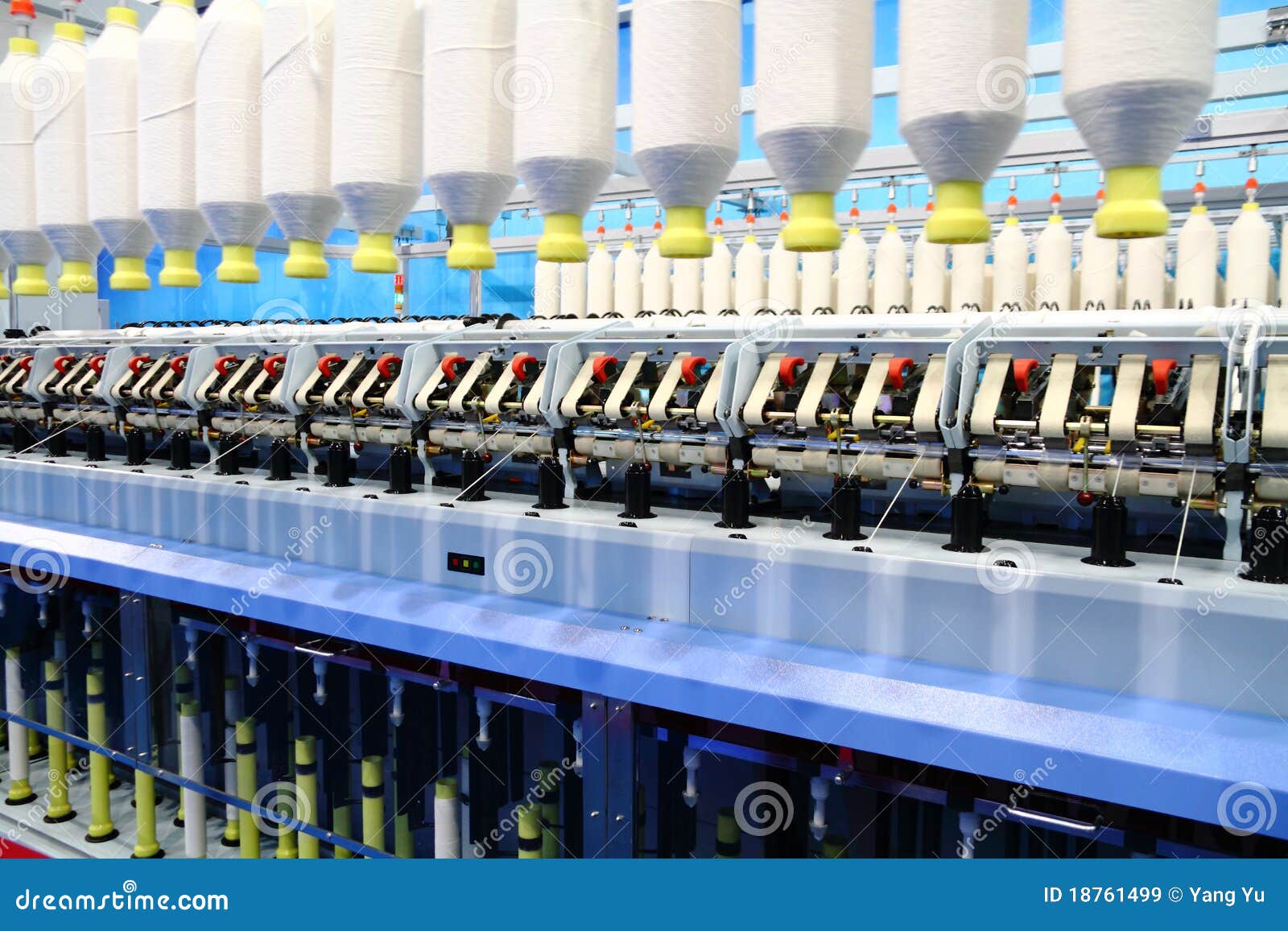 Textile factory stock image. Image of cone, cotton, loom - 18761499