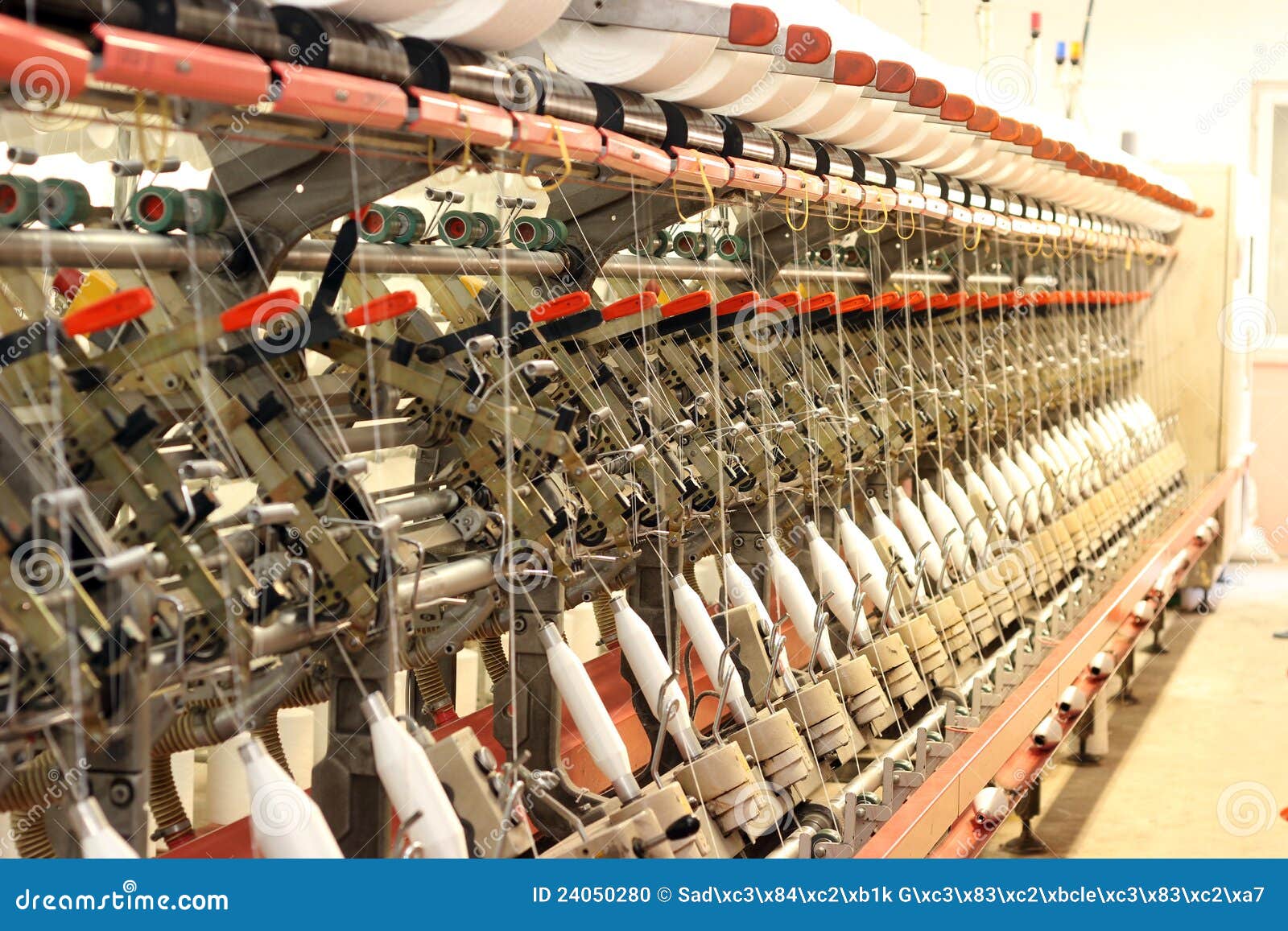 Textile factory stock photo. Image of cotton, bobbin - 24050280