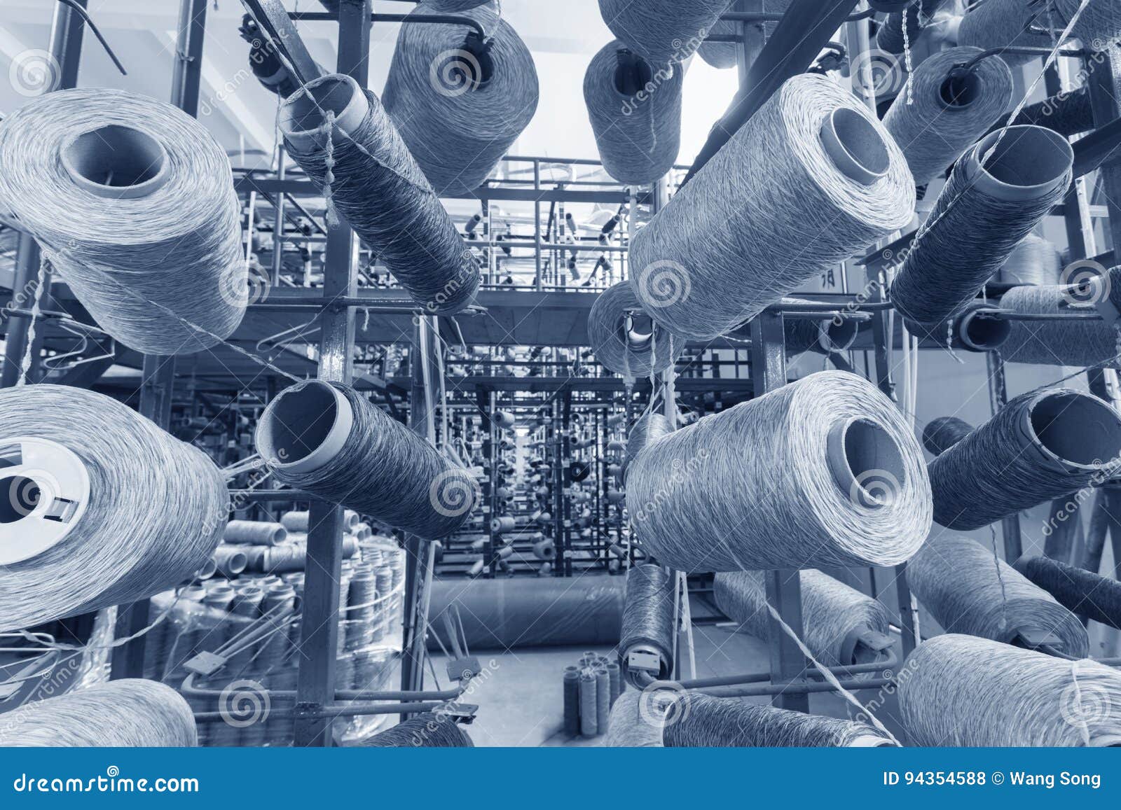 Textile factory stock photo. Image of textile, spinning - 94354588