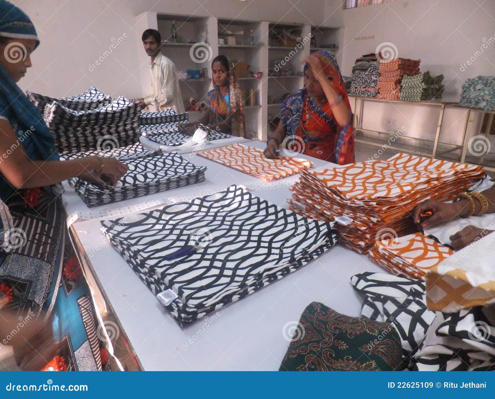 Textile Factory in India editorial stock image. Image of blue - 22625109
