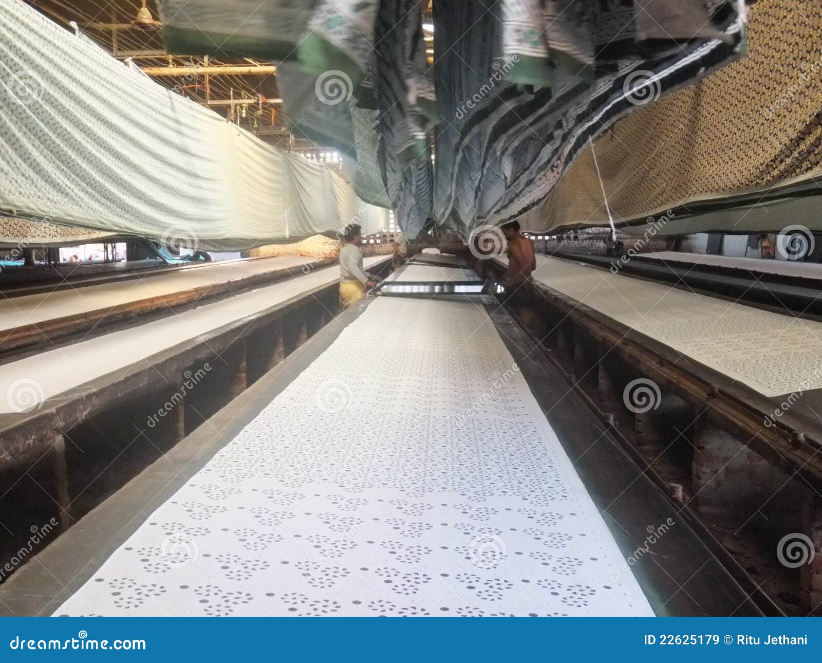 Textile Factory in India editorial stock image. Image of curtain - 22625179