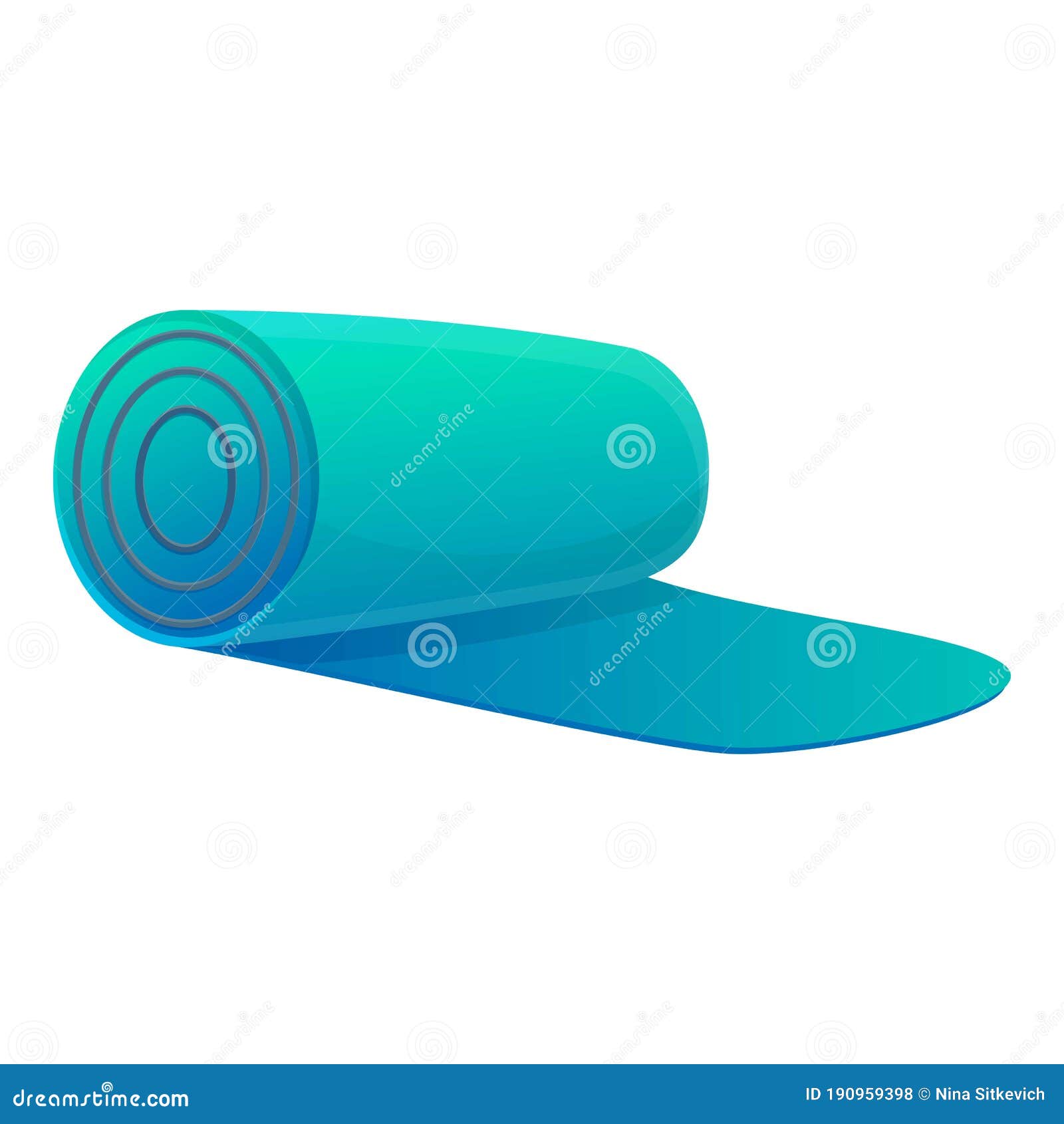 Textile Factory Roll Icon, Cartoon Style Stock Vector - Illustration of ...