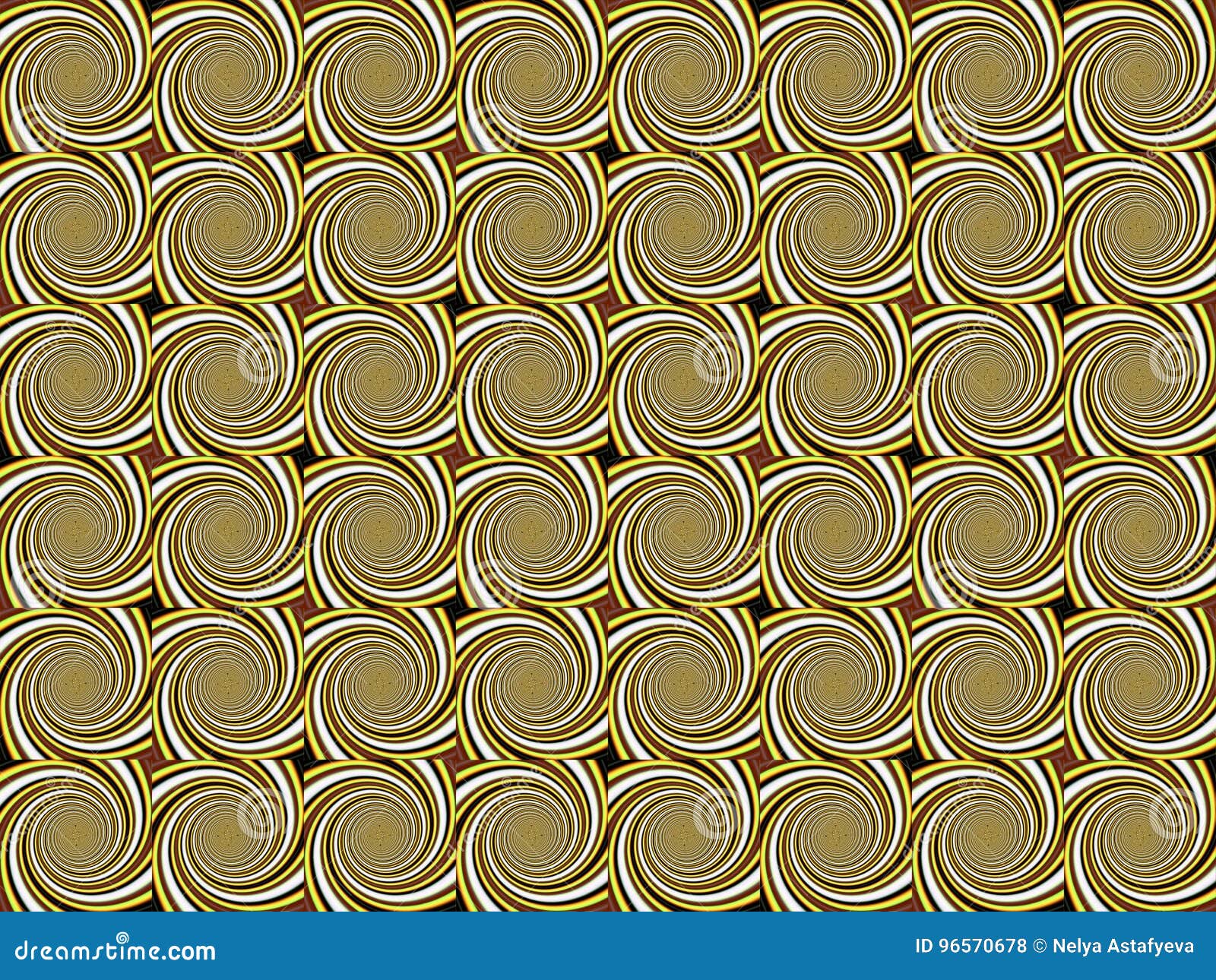 Textile Geometric Pattern of Gold Circles . Stock Illustration ...