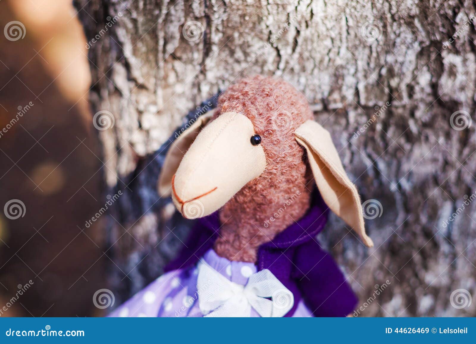 Textile Handmade Sheep in Dress Stock Image - Image of closeup, elegant ...