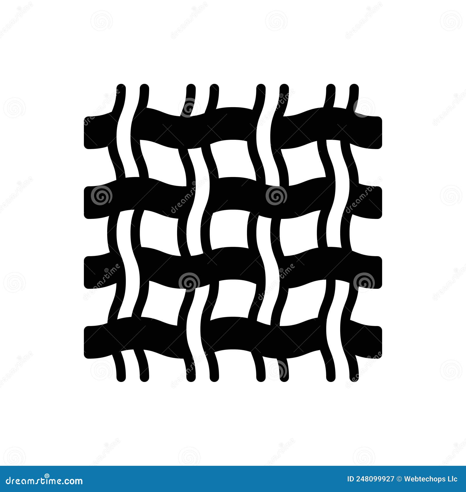 Black Solid Icon for Textile, Weav and Yarn Stock Vector - Illustration ...