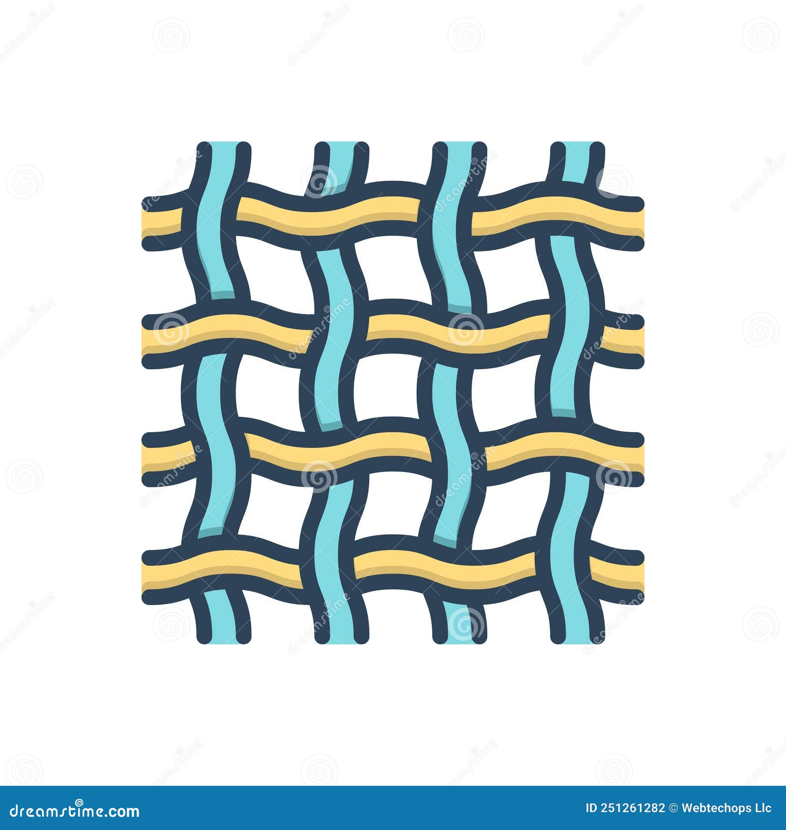 Color Illustration Icon for Textile, Weav and Yarn Stock Illustration ...