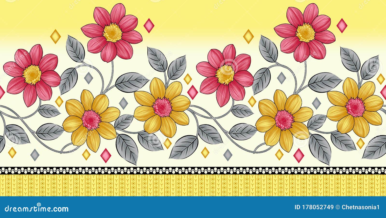Native American Floral Border Designs