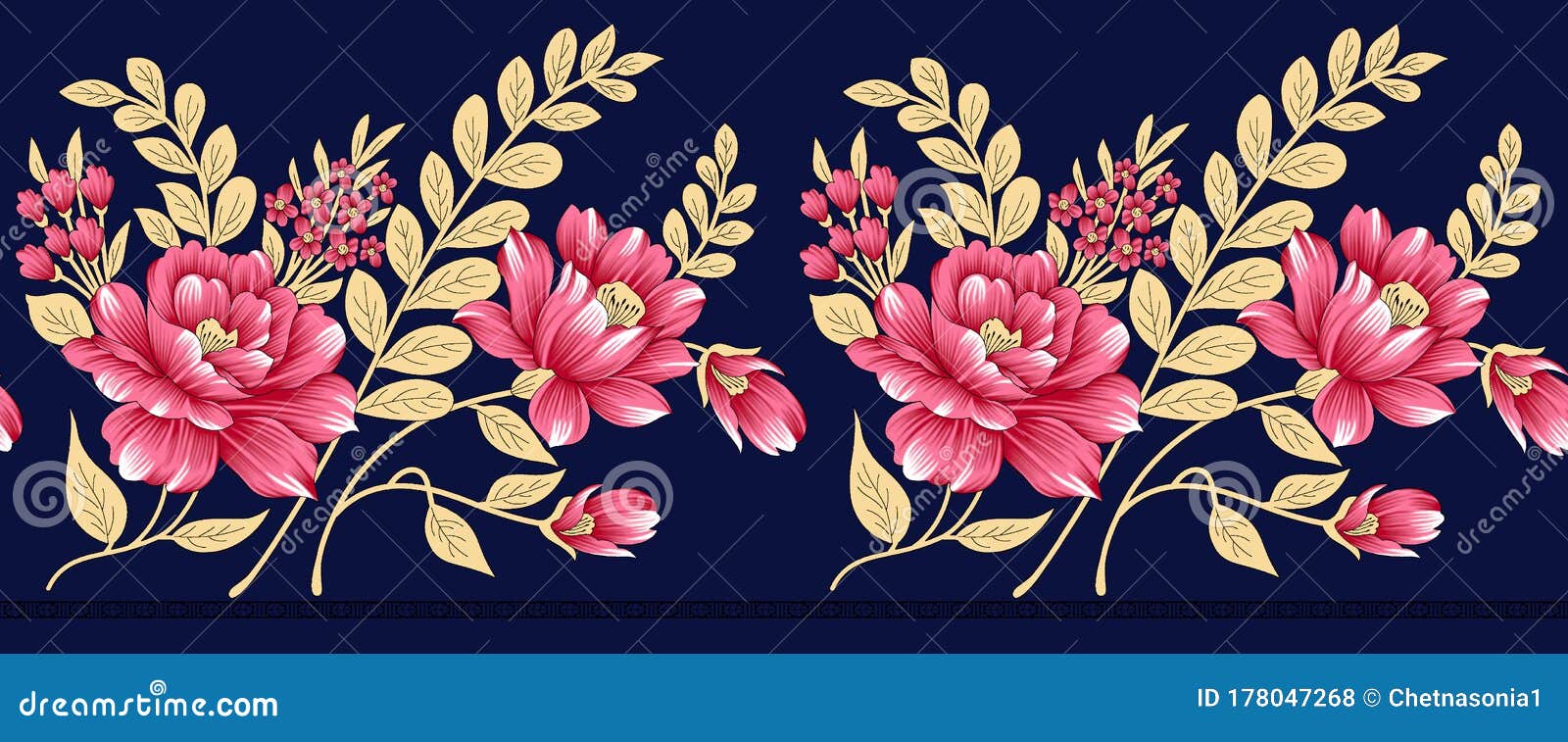 Native American Floral Border Designs