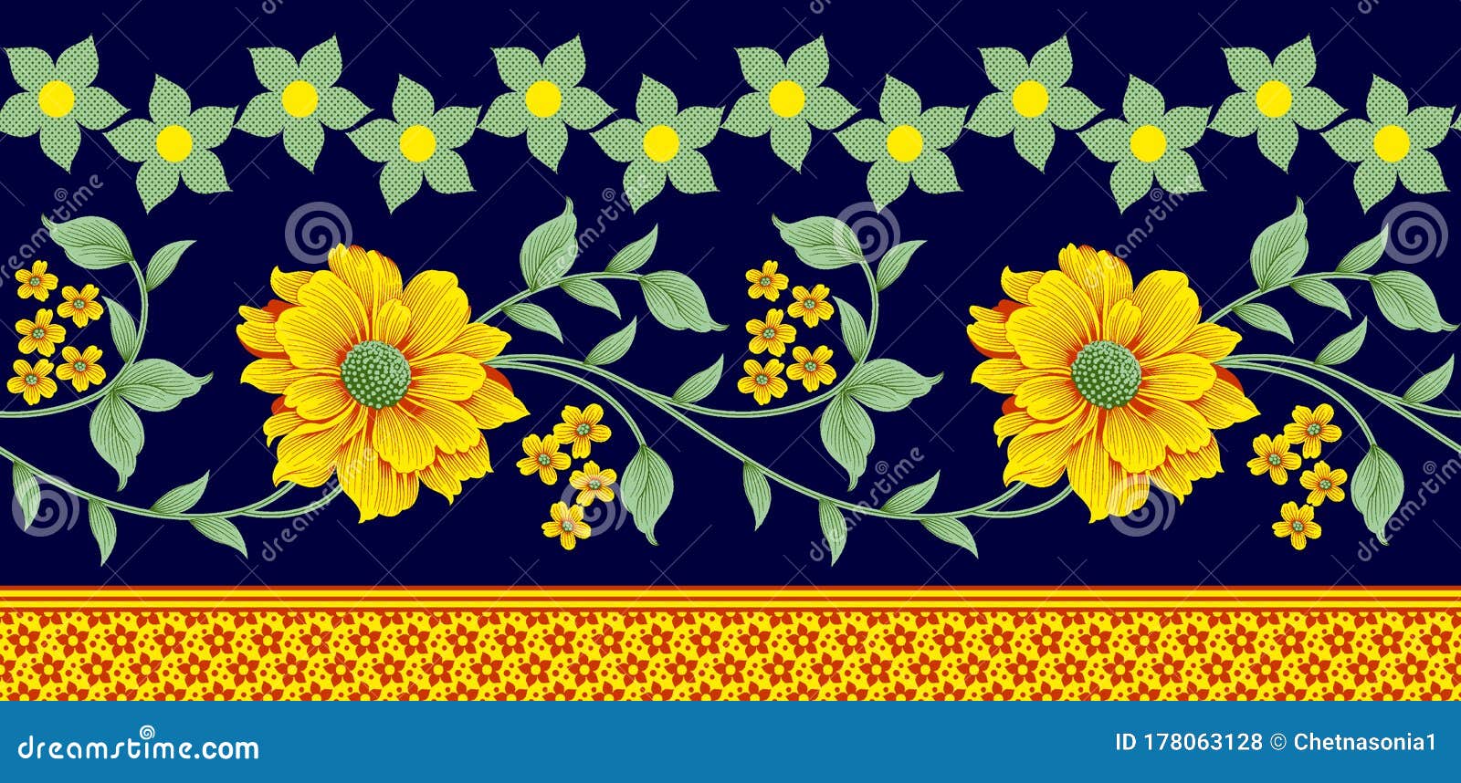 Native American Floral Border Designs