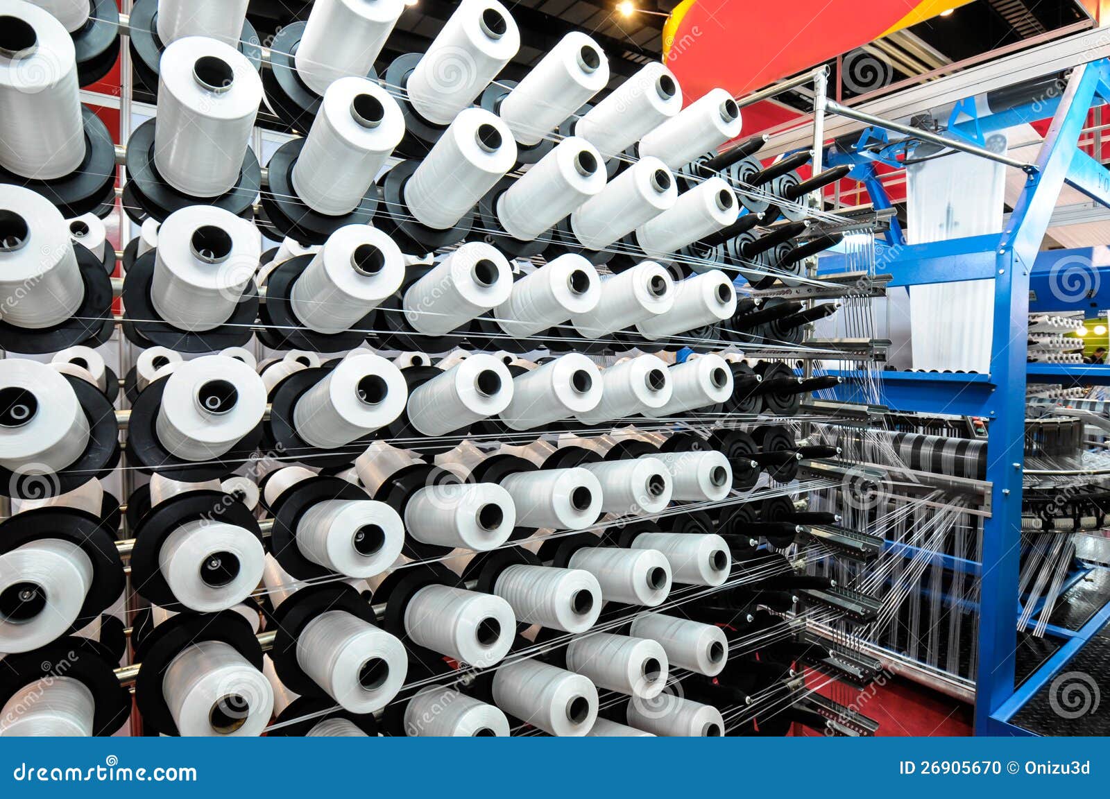 Textile industry stock photo. Image of polyester, design - 26905670