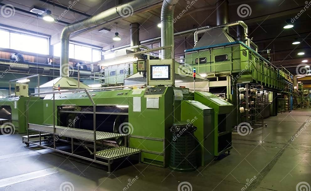 Textile Industry (denim) - Dying Stock Image - Image of fabric ...