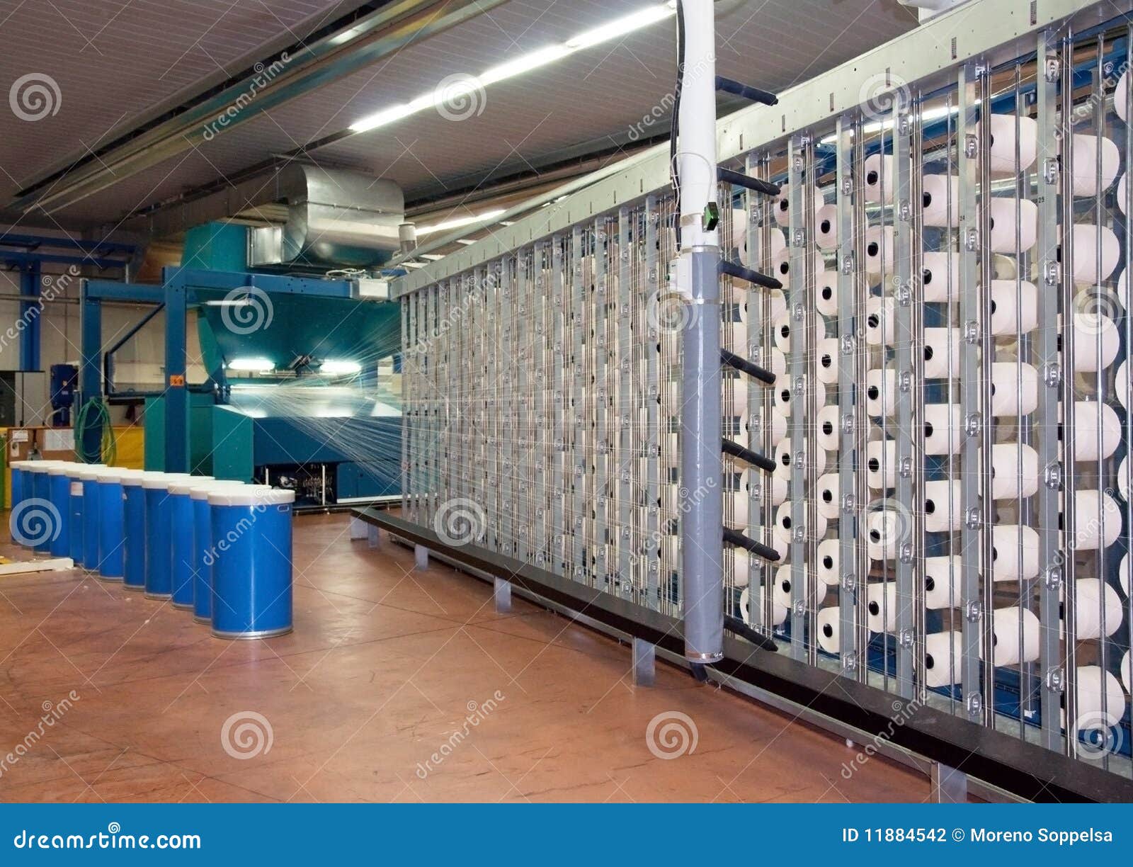 Textile Industry (denim) - Weaving Stock Photo - Image of departments ...