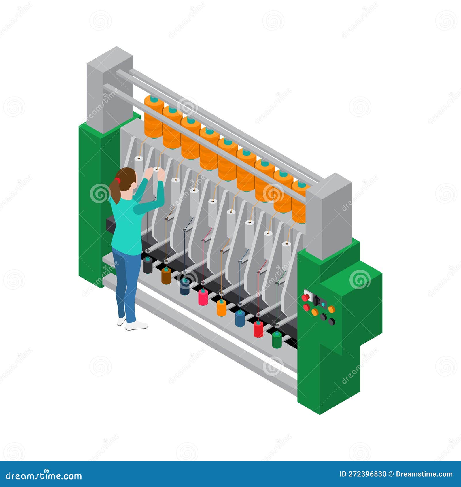 Textile Industry Icon stock vector. Illustration of element - 272396830