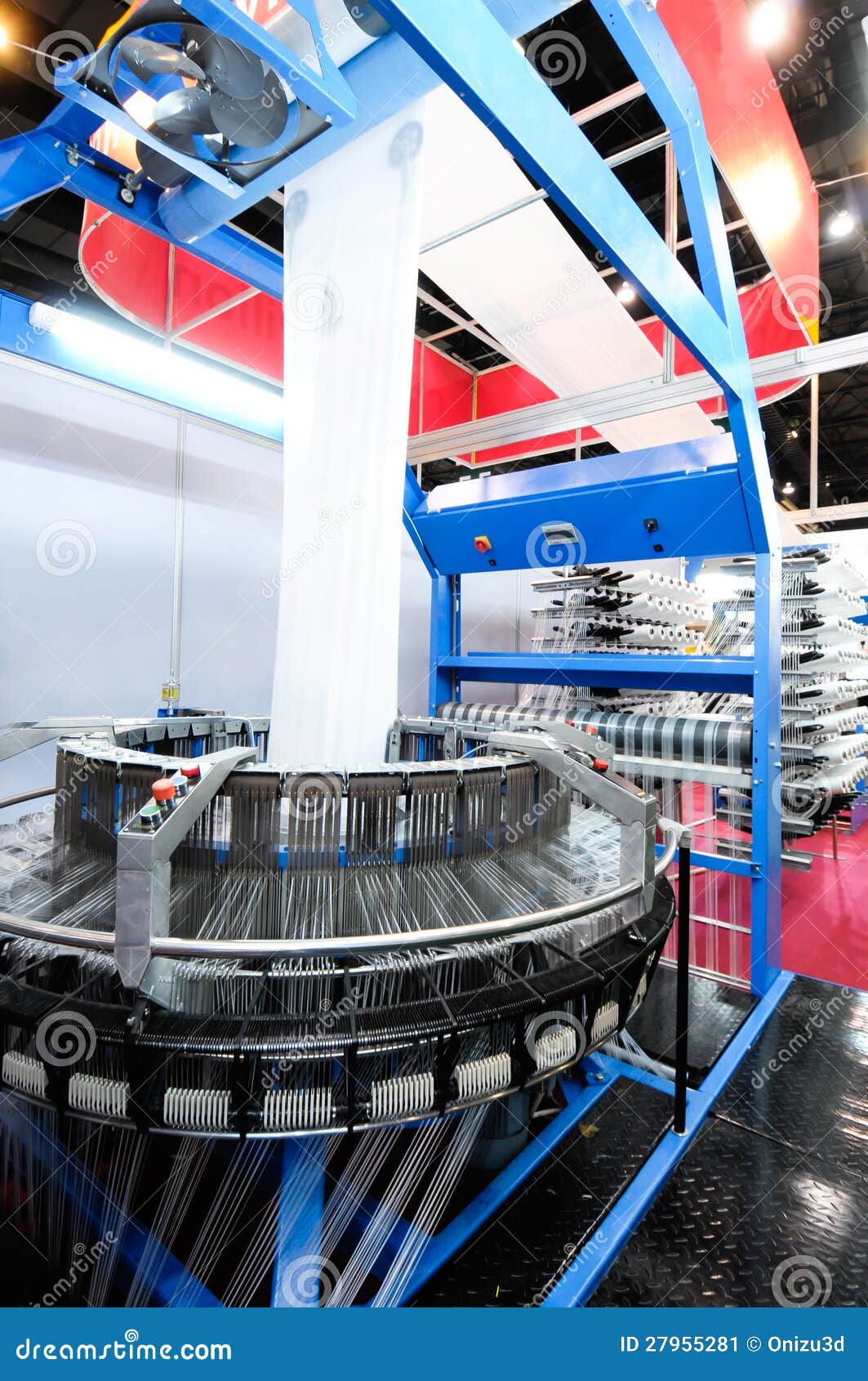 Textile Industry - Weaving and Warping Stock Image - Image of ...