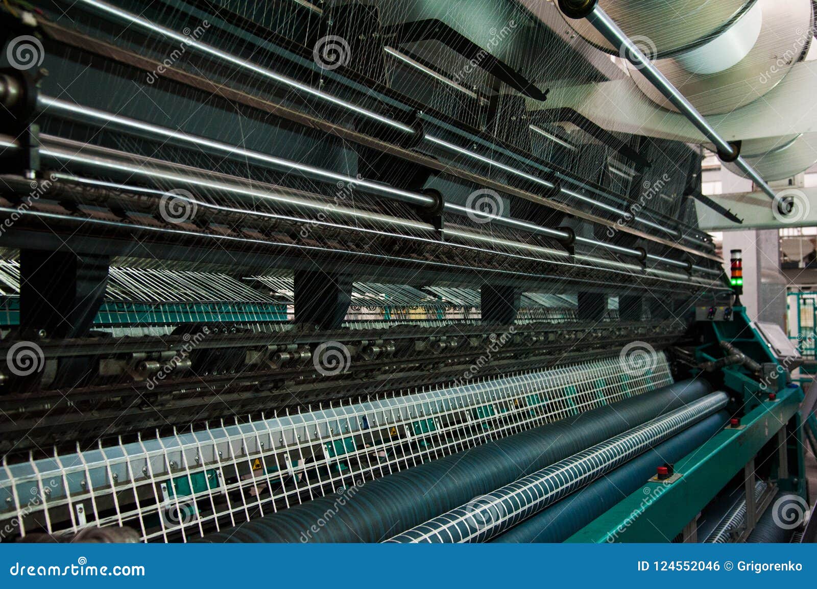 Yarn Thread Running in the Machine Stock Photo - Image of industry ...