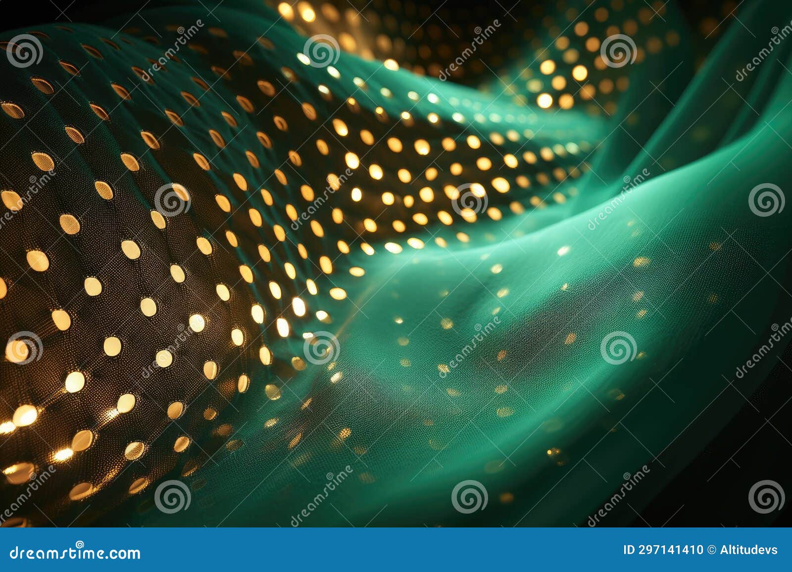 Textile with Integrated Light Technology Turned on Stock Photo - Image ...