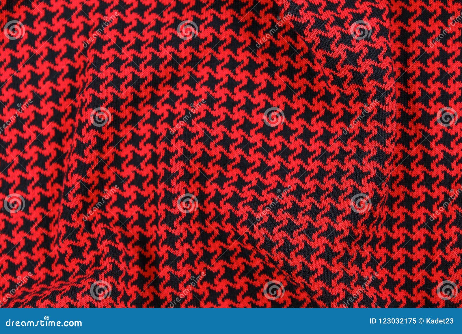 Textile Knitted Pattern in Red and Black Colors Stock Image - Image of ...