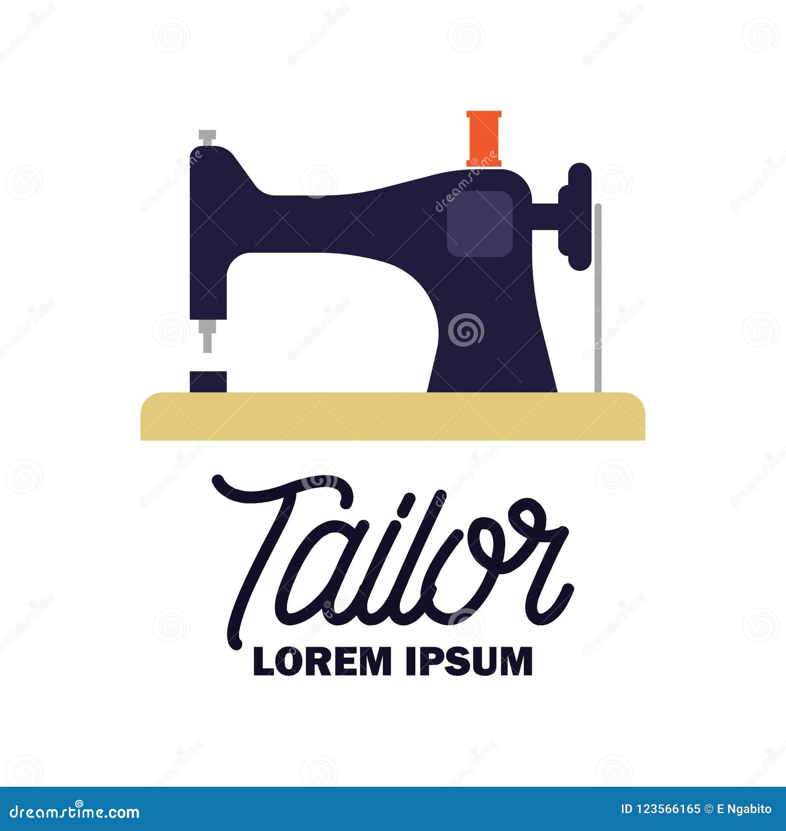 Textile Logo with Text Space for Your Slogan / Tag Line Stock Vector ...