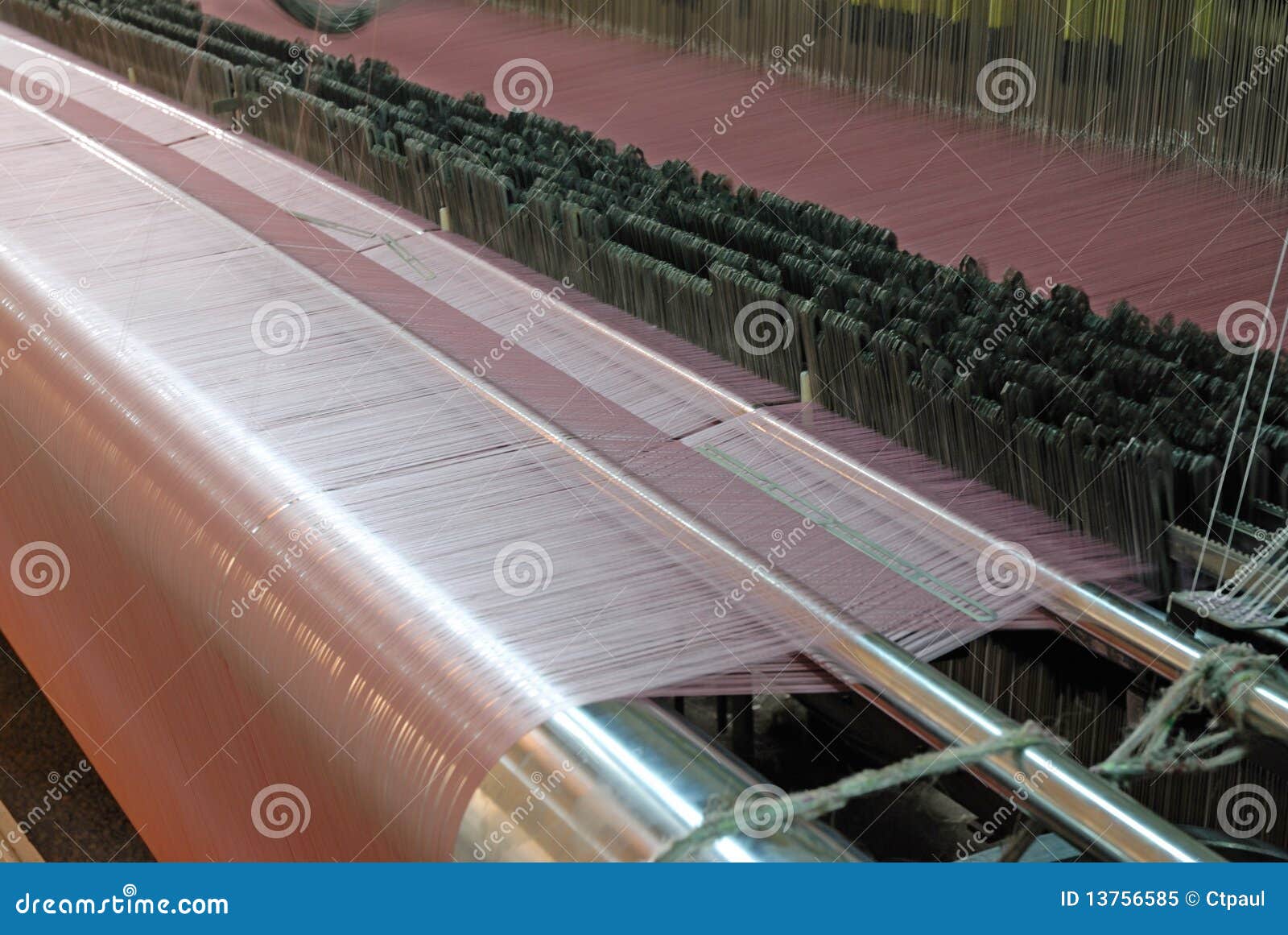 Textile machine stock image. Image of clothing, thread - 13756585