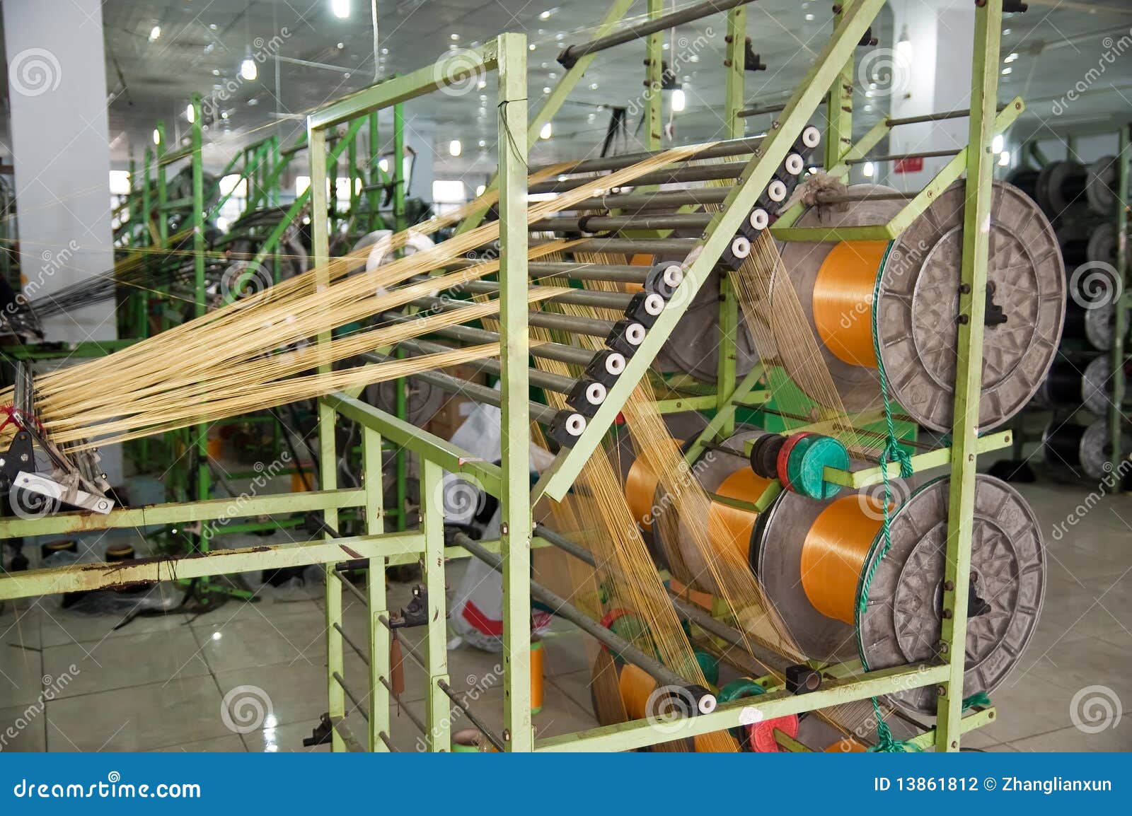 Textile machine stock photo. Image of change, metal, light - 13861812