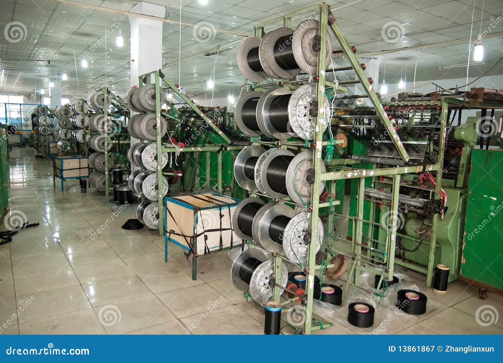 Textile machine stock image. Image of brand, tool, material - 13861867