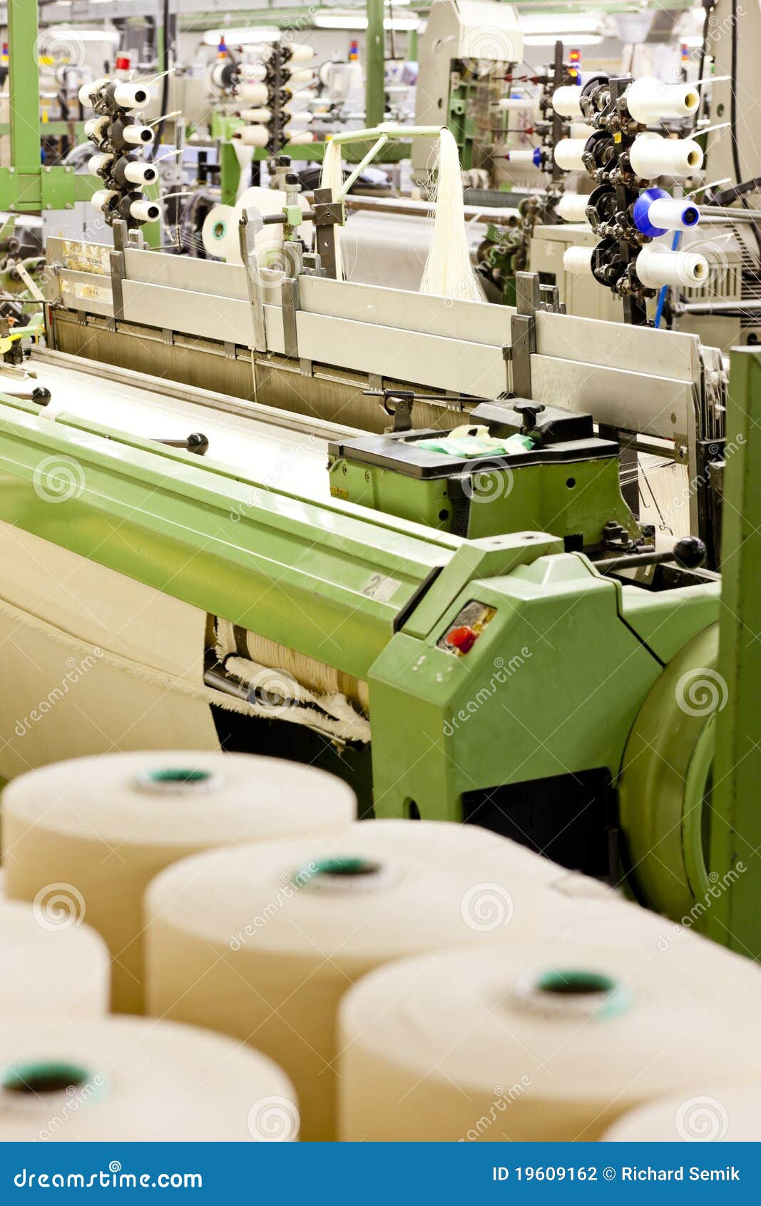Textile machine stock photo. Image of industrial, manufacture - 19609162