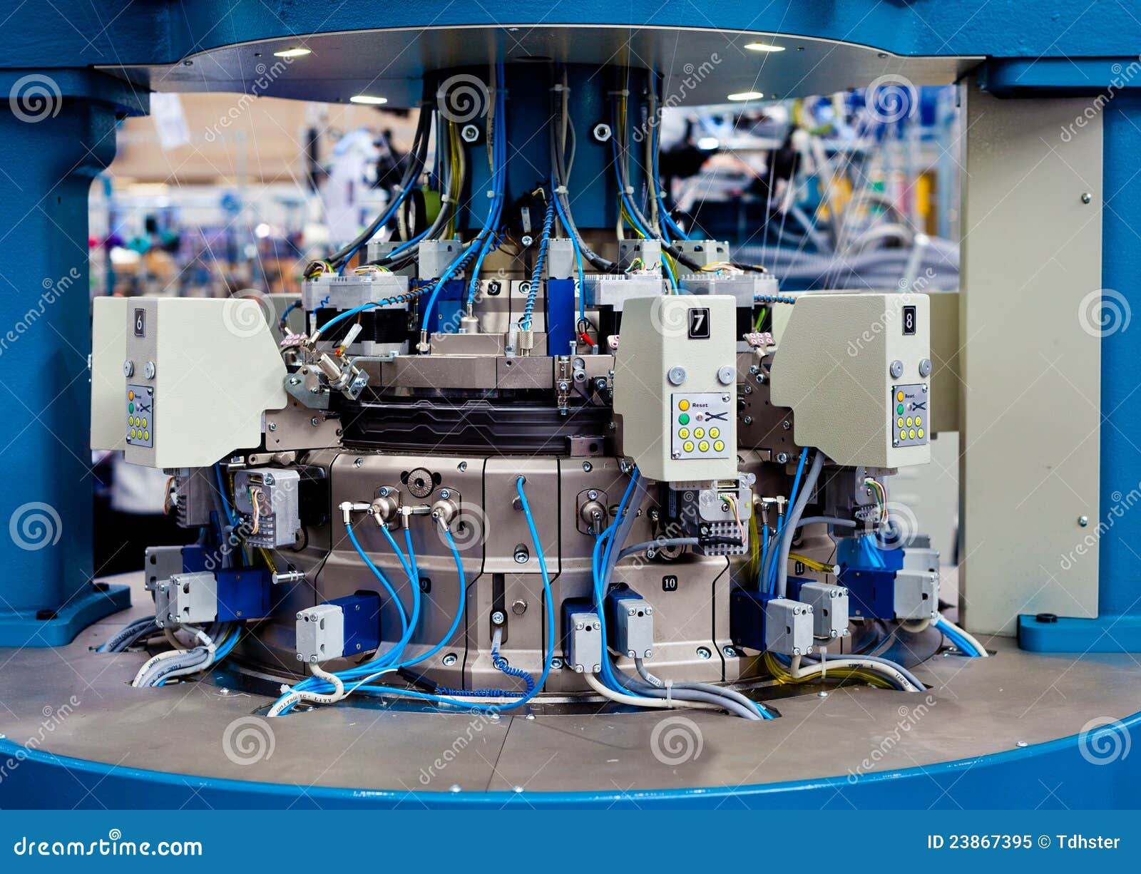 Textile machine stock image. Image of industrial, technical - 23867395