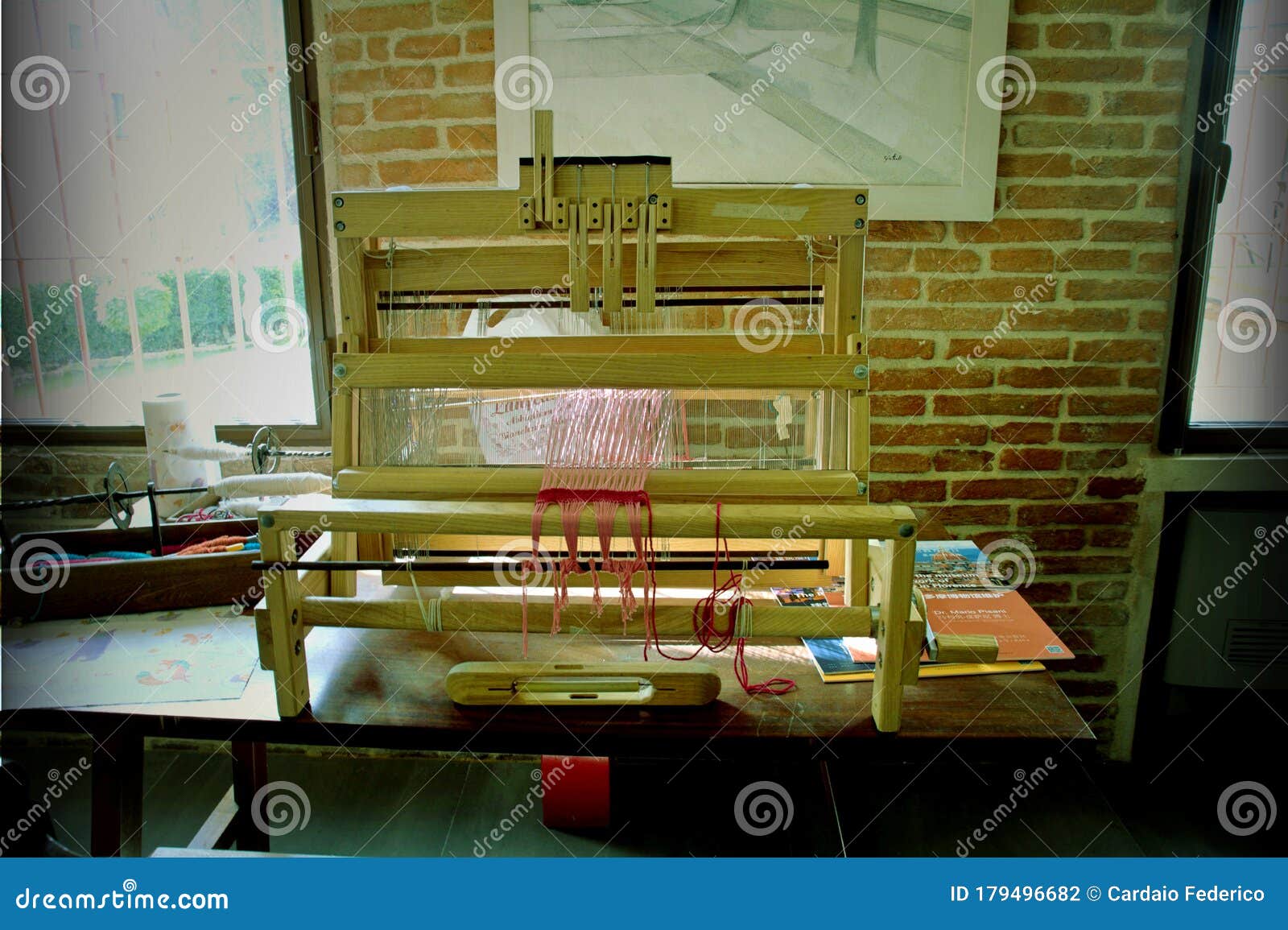 Textile machinery stock photo. Image of cloth, construction - 179496682