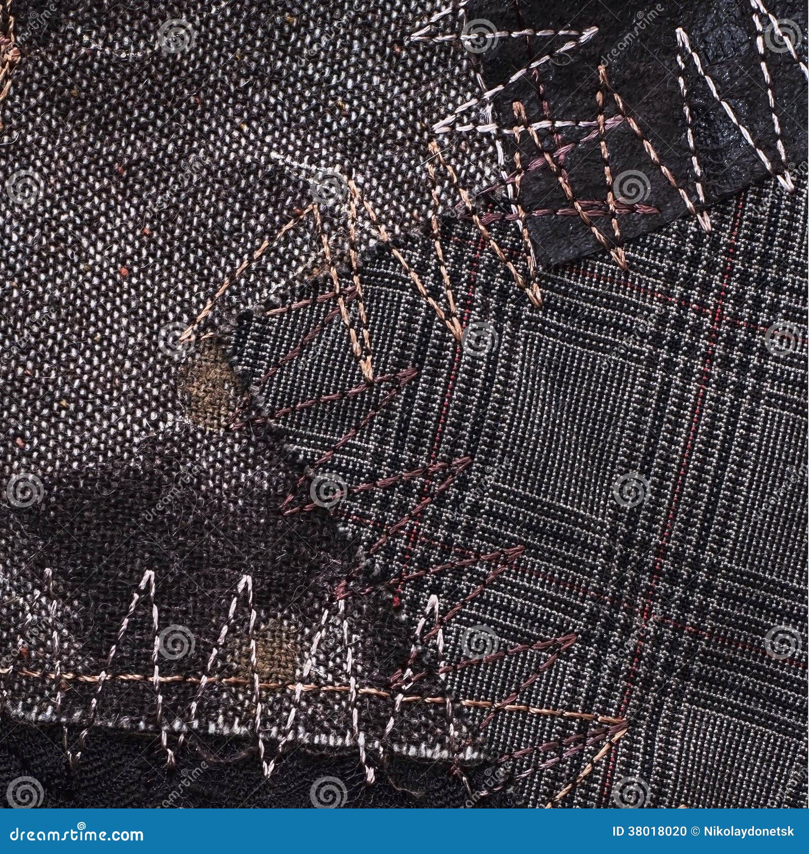 Textile Matter Stitched Threads Stock Photo - Image of quality, sewing ...