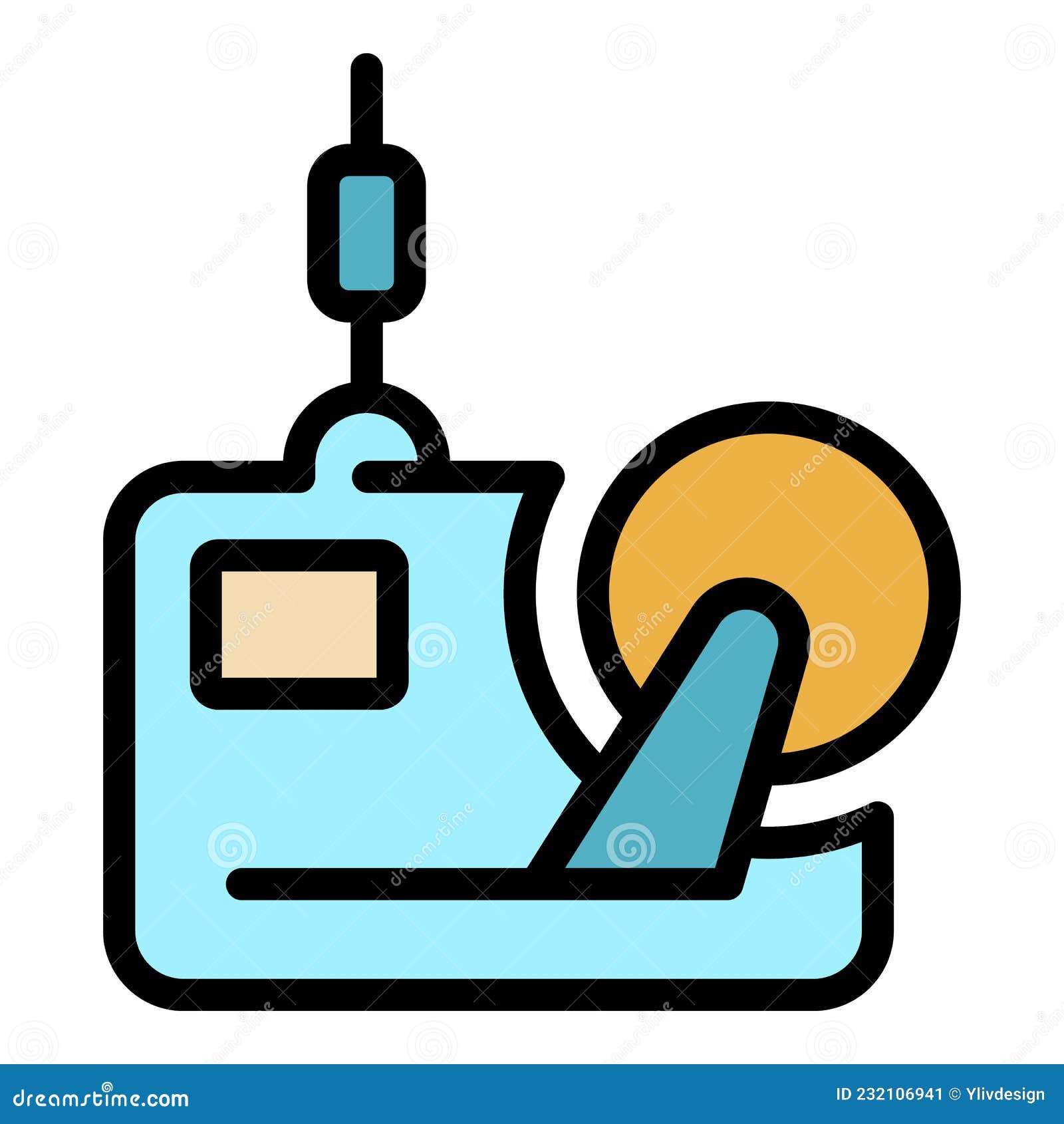 Textile Mill Equipment Icon Color Outline Vector Stock Illustration ...