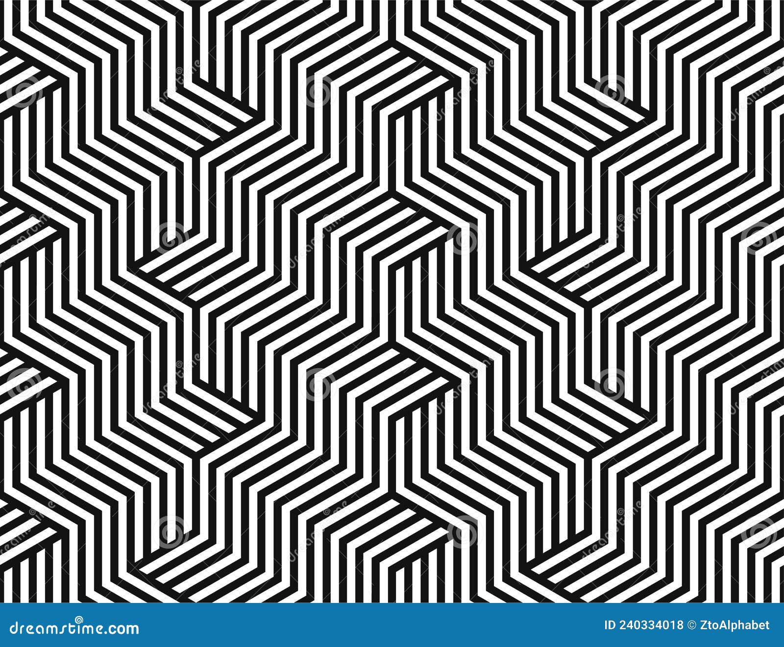 Abstract Hexagon Pattern Seamless Lines Stock Vector - Illustration of ...