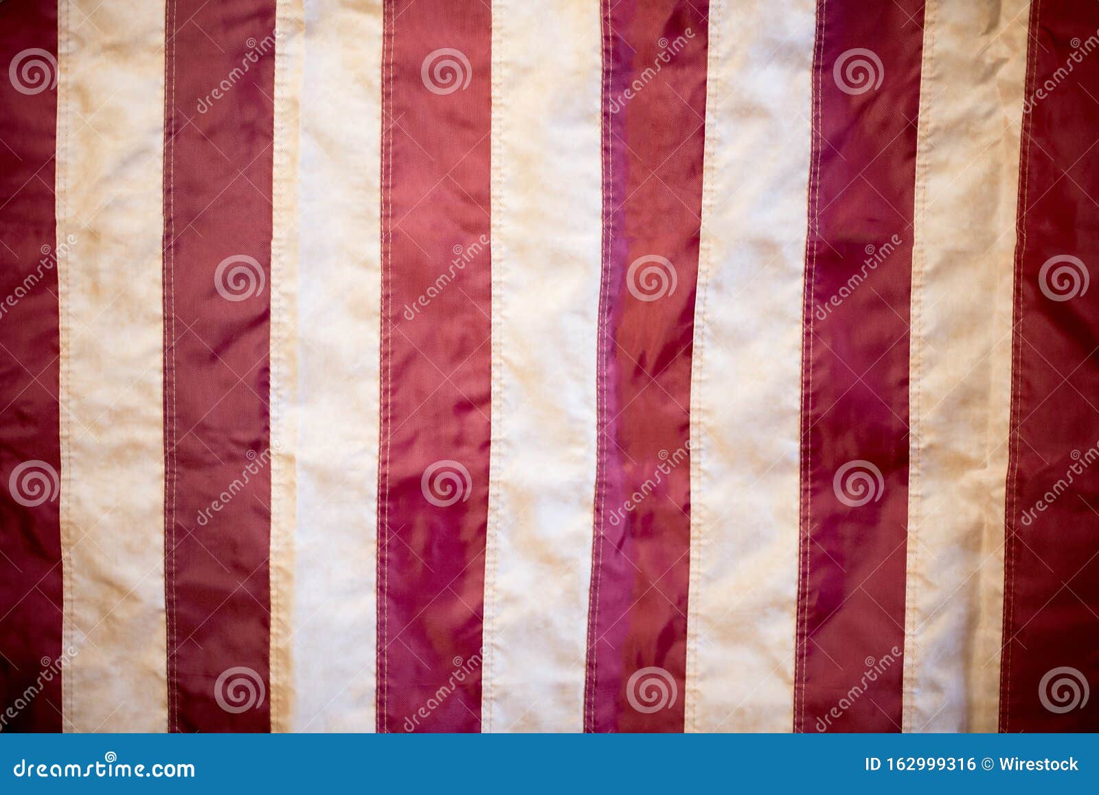 Textile with Needlework Representing the Stripes of the National Flag ...