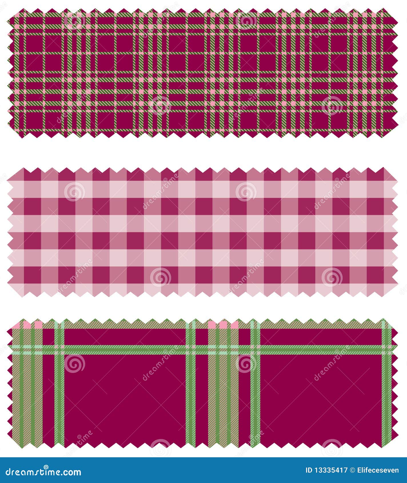 Textile patch stock vector. Illustration of detail, tartan - 13335417