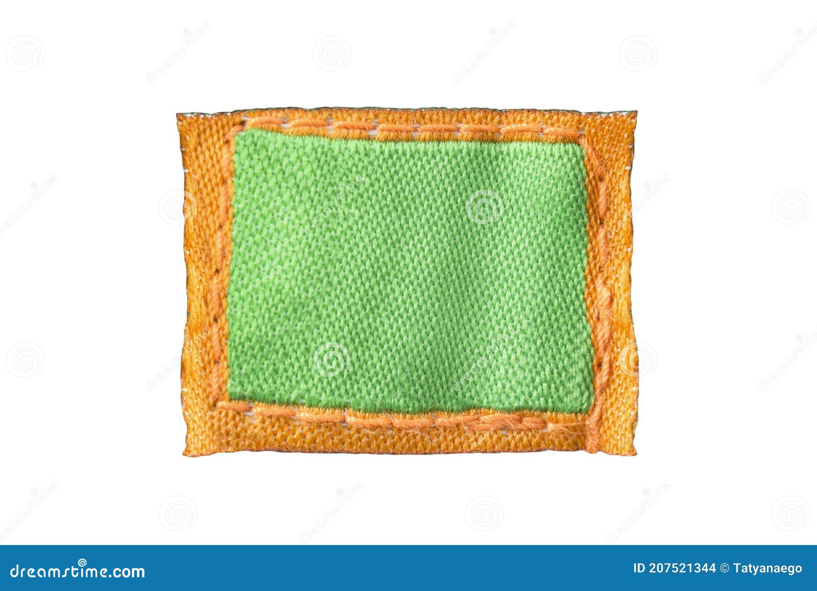 Textile patch isolated stock photo. Image of fashion - 207521344