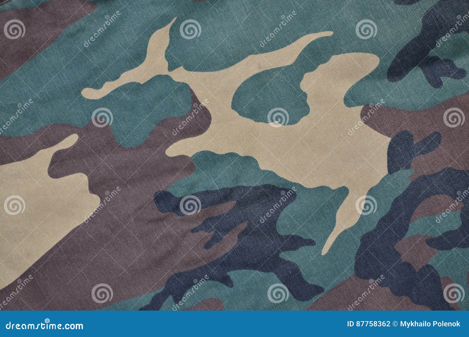 Textile Pattern of Military Camouflage Fabric Stock Photo - Image of ...