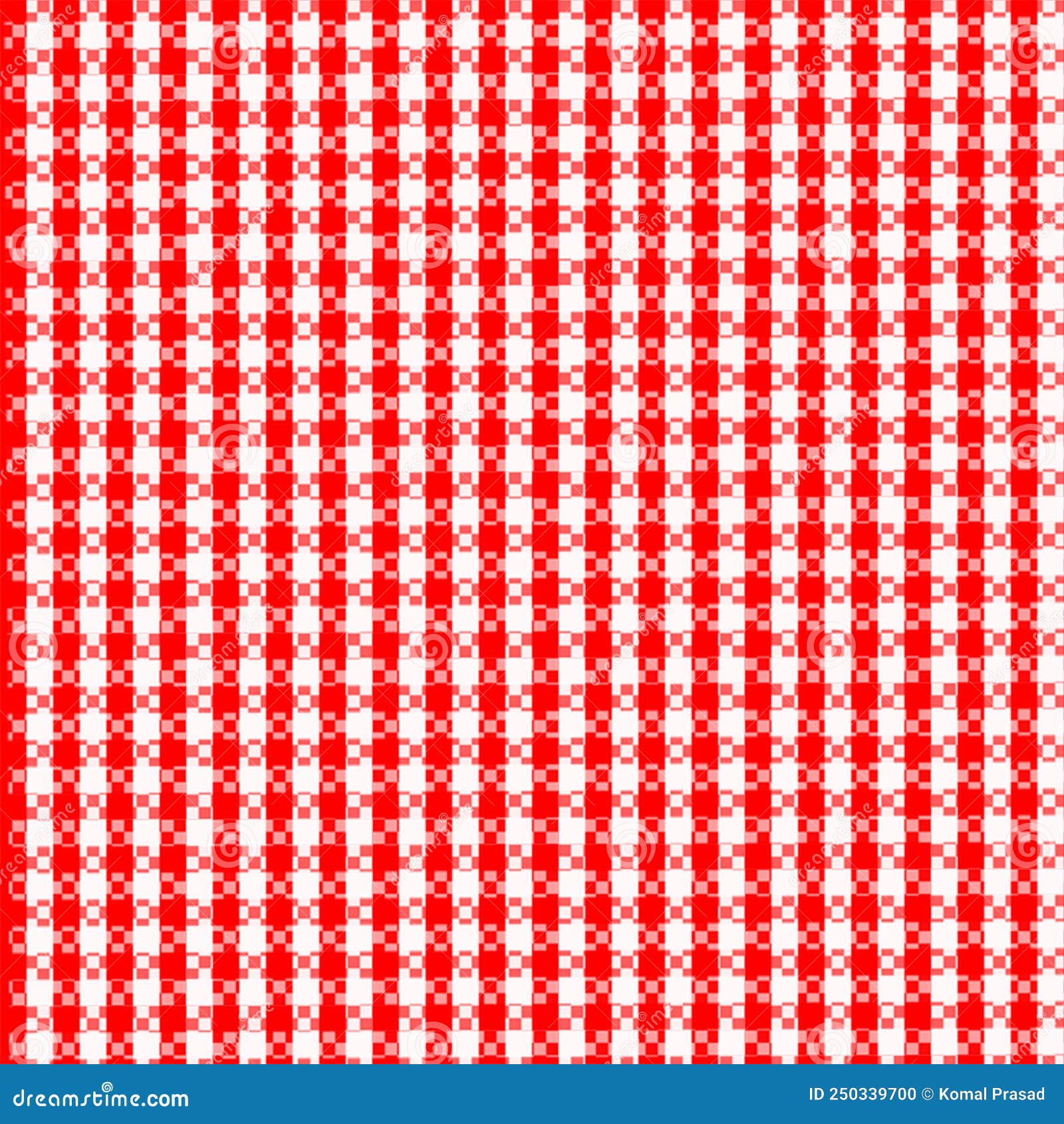 Textile Pattern for Red and White Square Cloths Stock Illustration ...